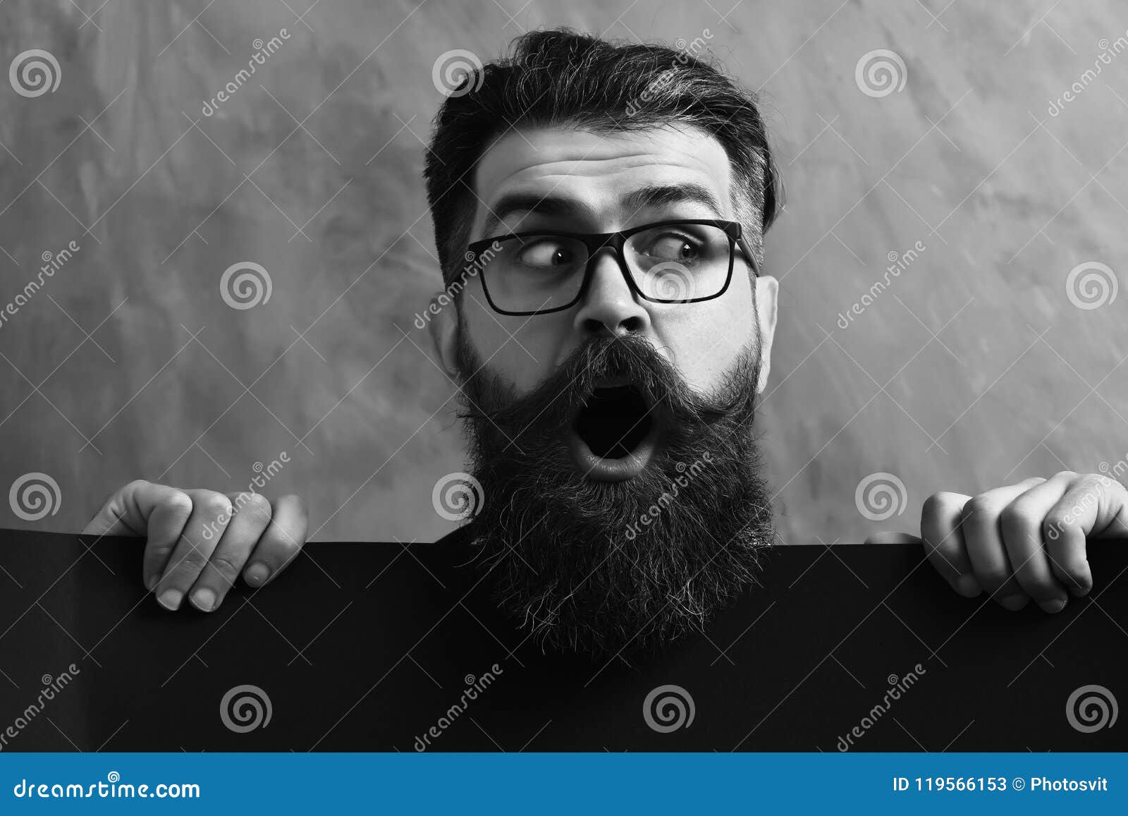 Bearded Man, Brutal Caucasian Hipster with Moustache in Glasses Stock ... Bearded Man, Brutal Caucasian Hipster with Moustache in Glasses Stock ...
