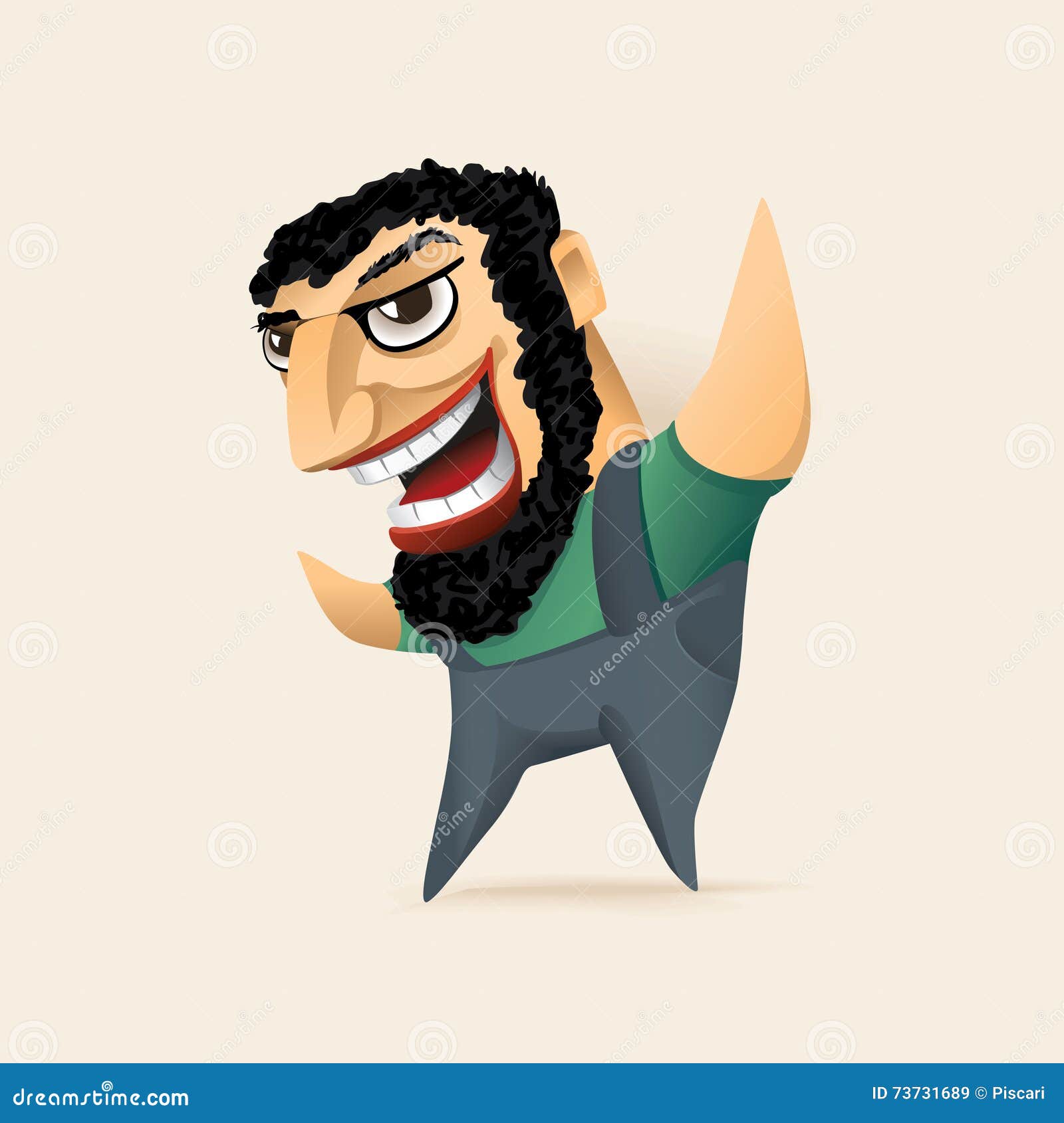 Bearded man stock illustration. Illustration of arab - 73731689