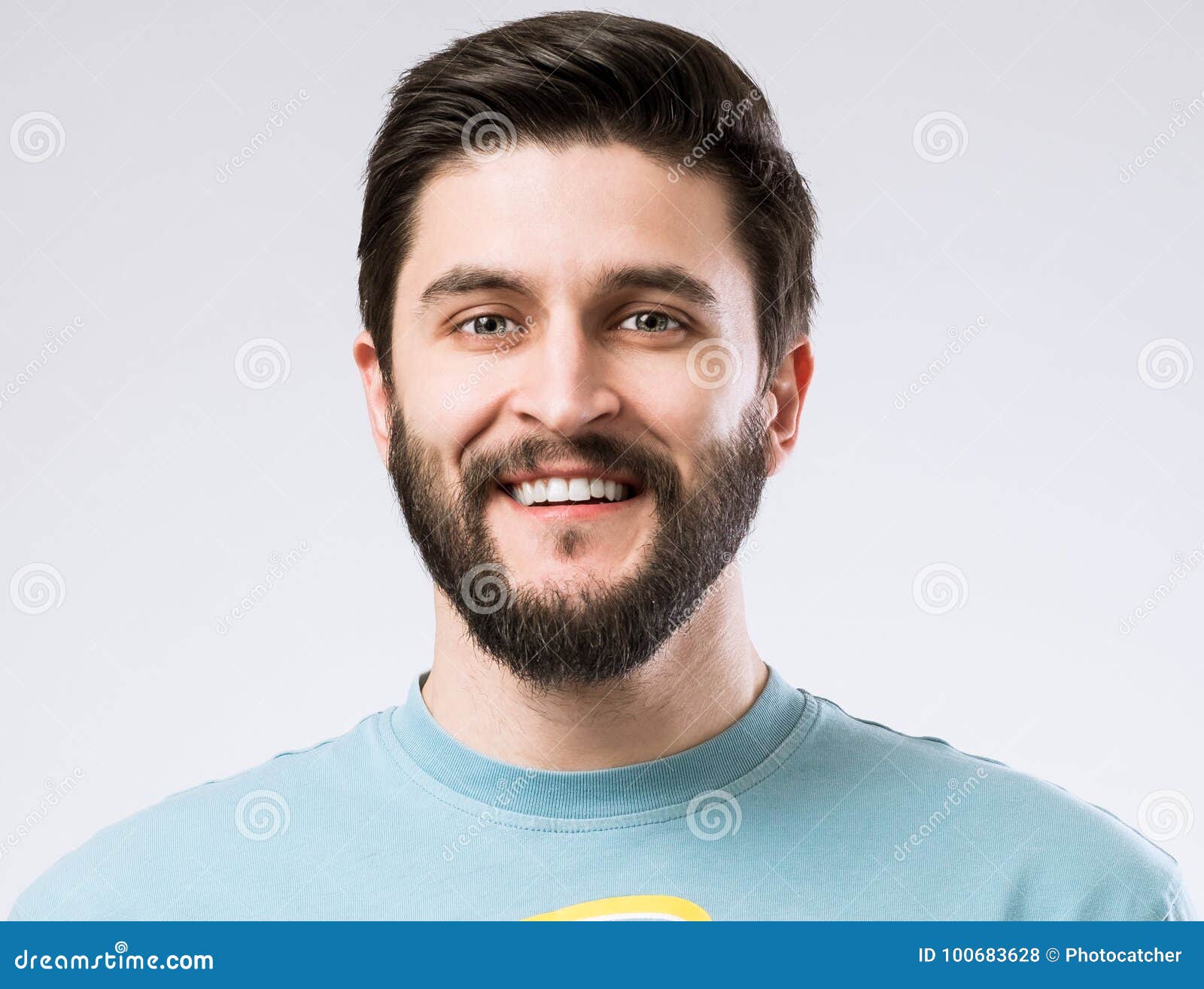Bearded man portrait stock photo. Image of handsome - 100683628