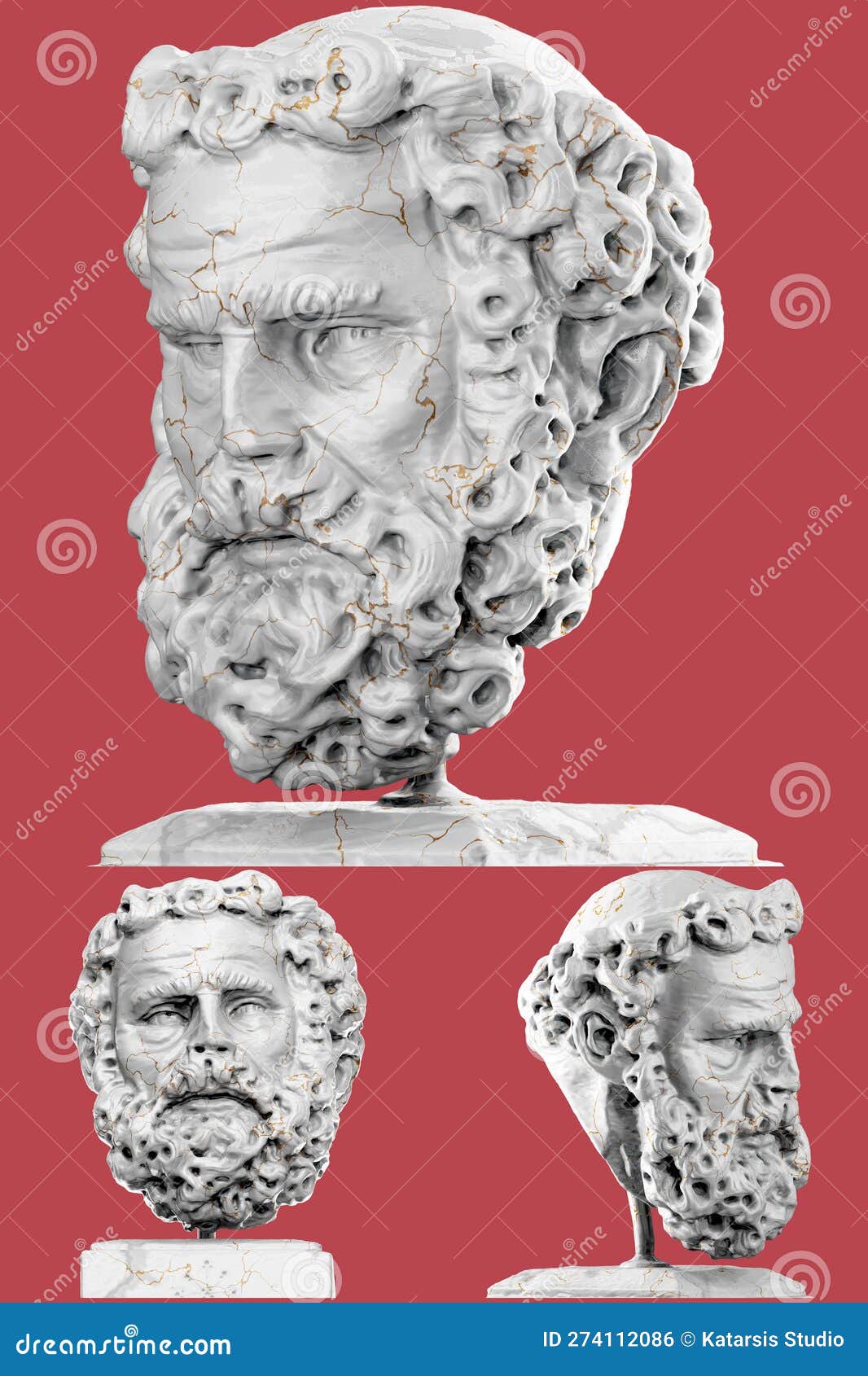 Bearded Man s Head stock photo. Image of style, aristocracy - 274112086