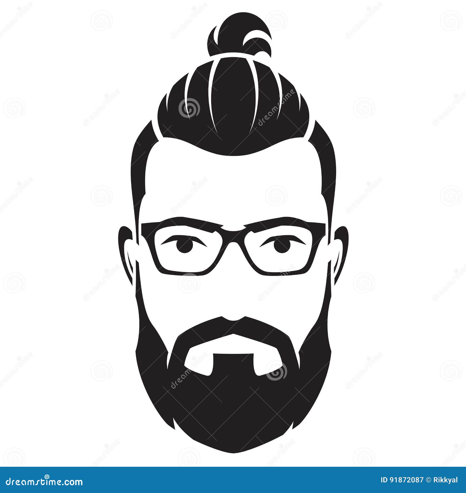 Bearded Man Illustration In Vintage Stile 63151630