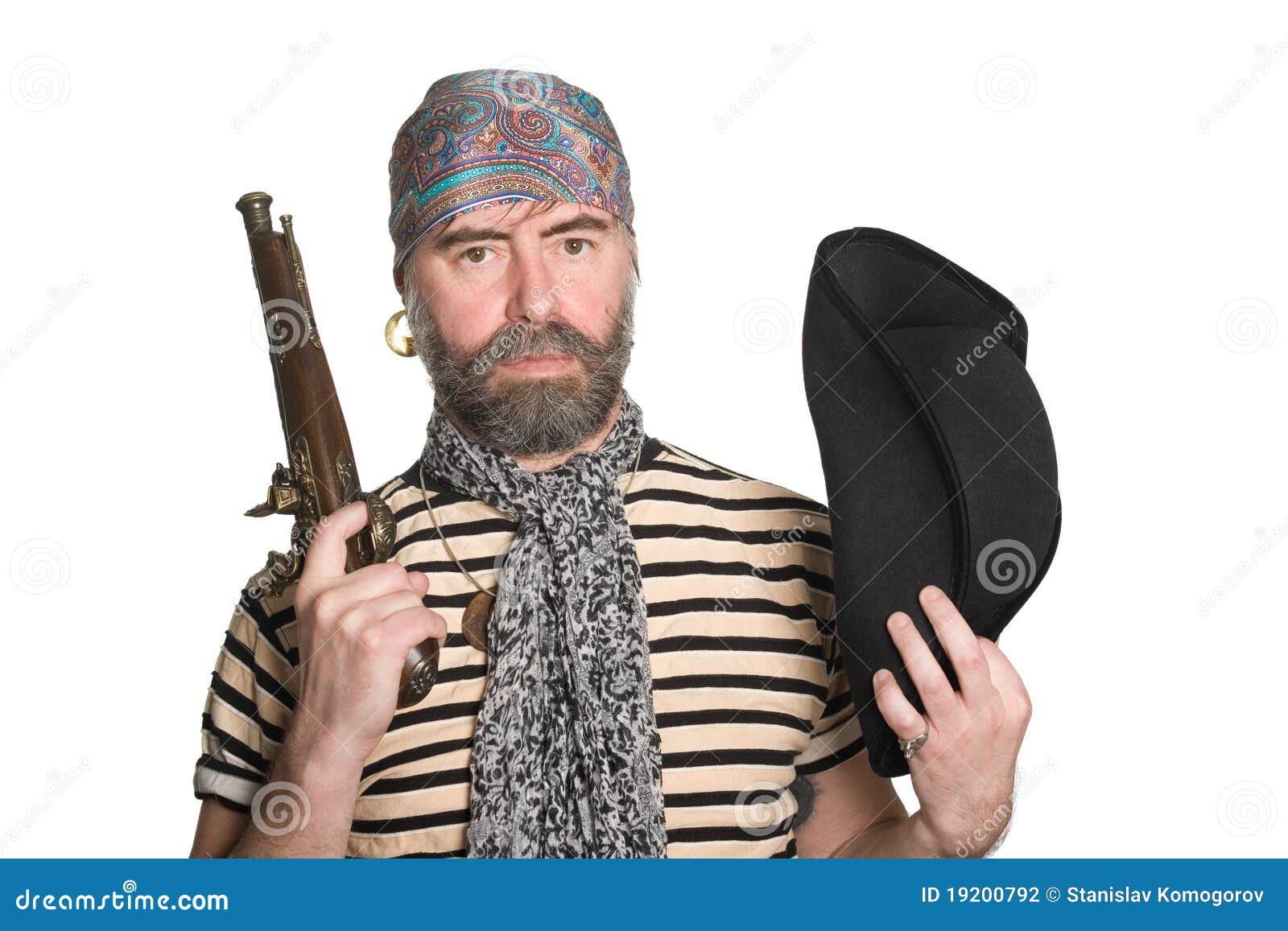 Bearded pirate stock photo. Image of buccaneer, captain - 19200792