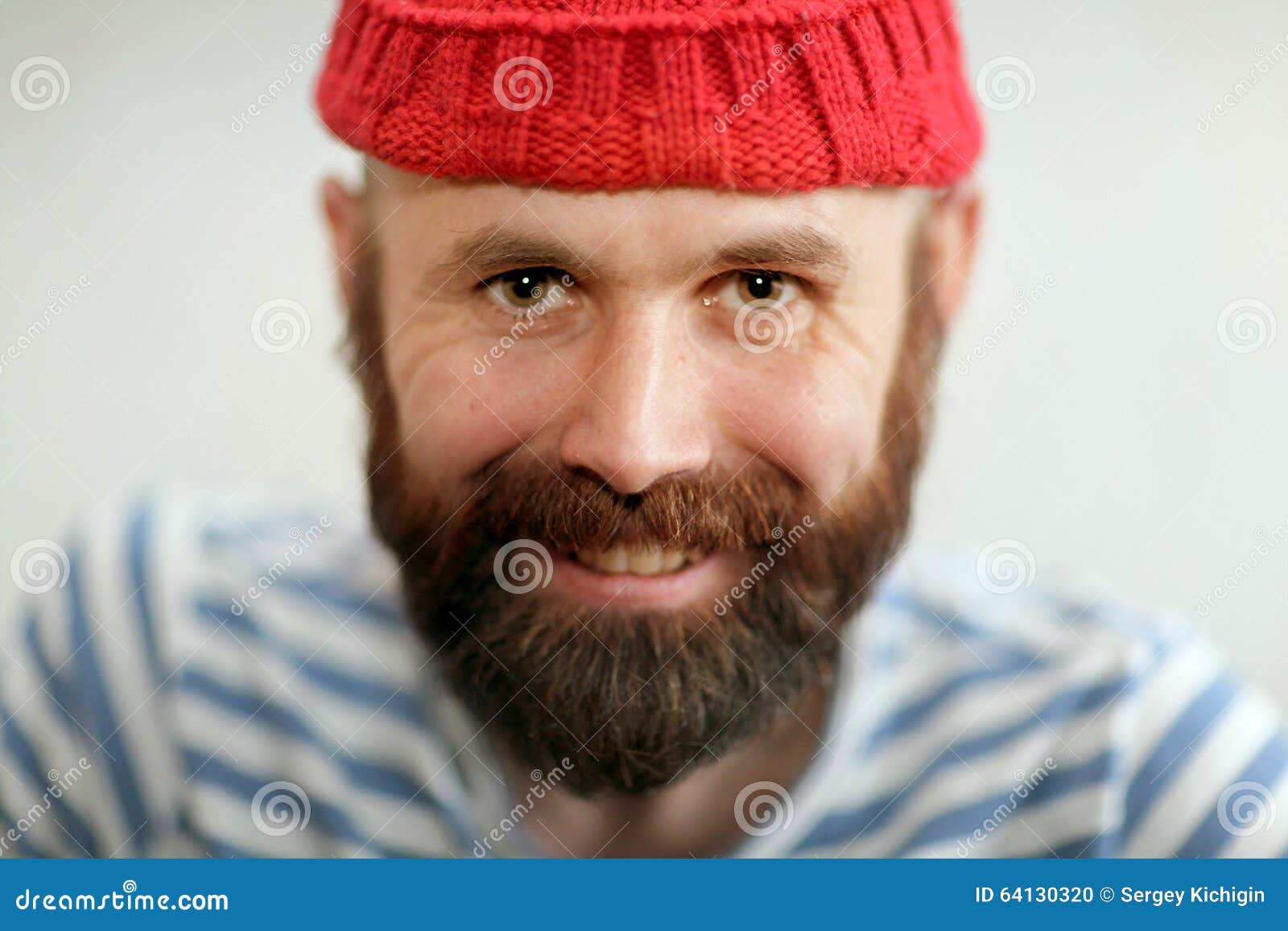 Bearded sailor stock photo. Image of handsome, beard - 64130320