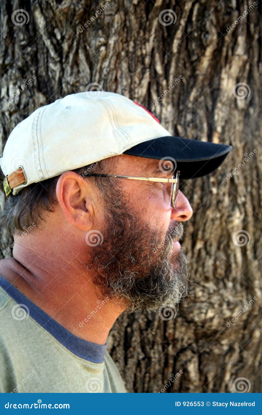 Bearded senior profile stock image. Image of retirement - 926553