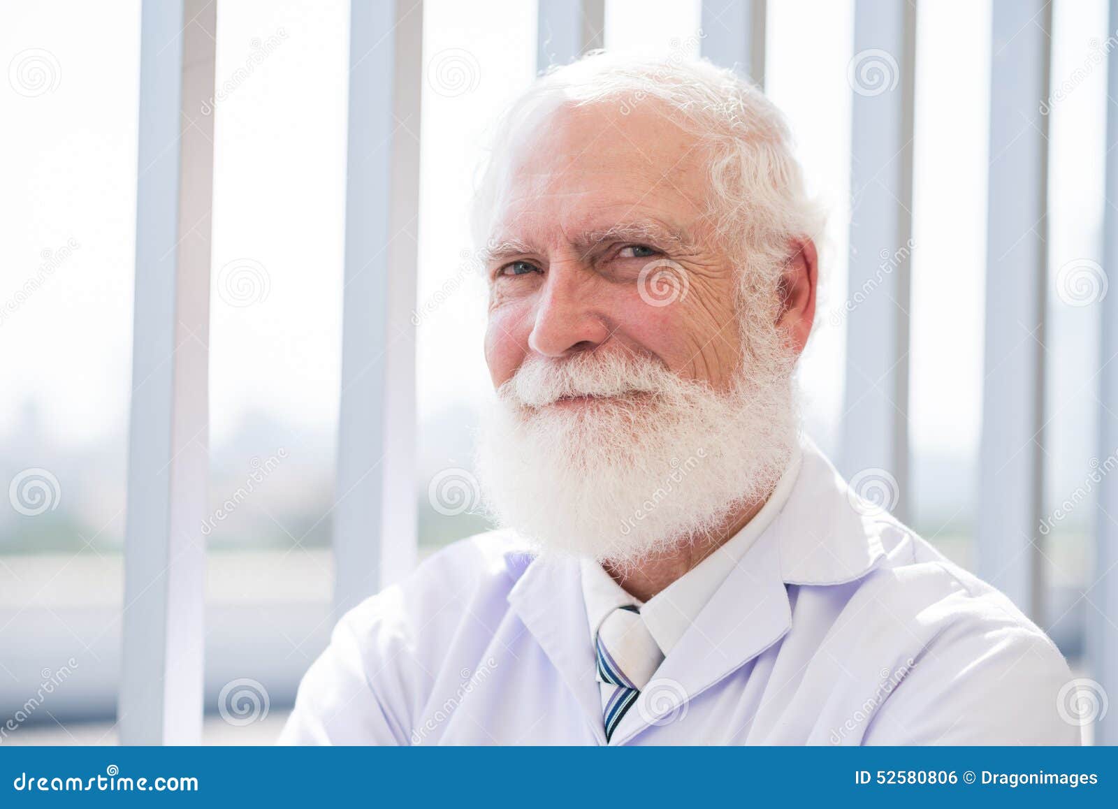Bearded smiling doctor stock photo. Image of intelligent - 52580806