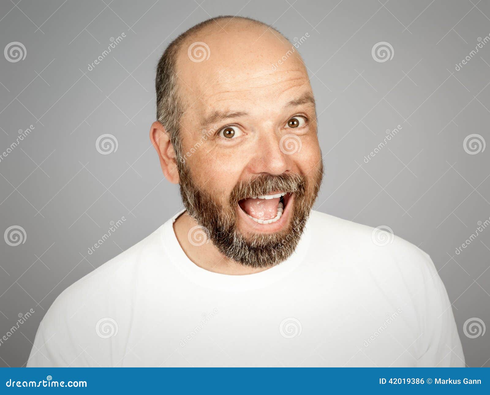 Bearded smiling man stock photo. Image of help, attractive - 42019386