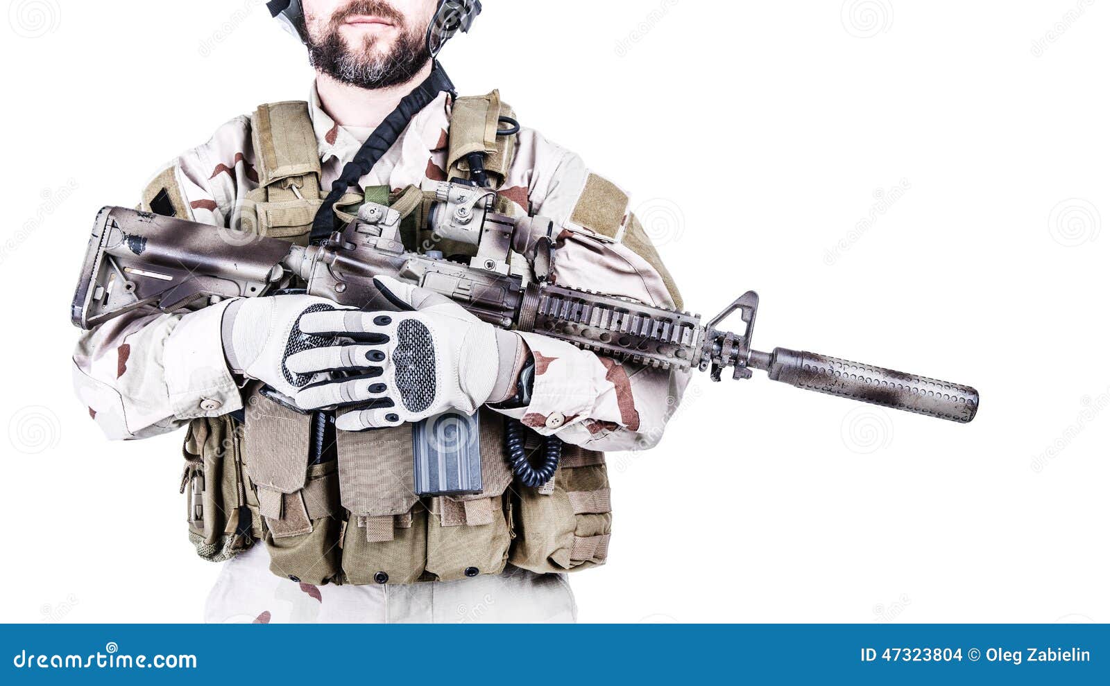 Bearded Special Warfare Operator Stock Photo - Image of seal, firearms ...
