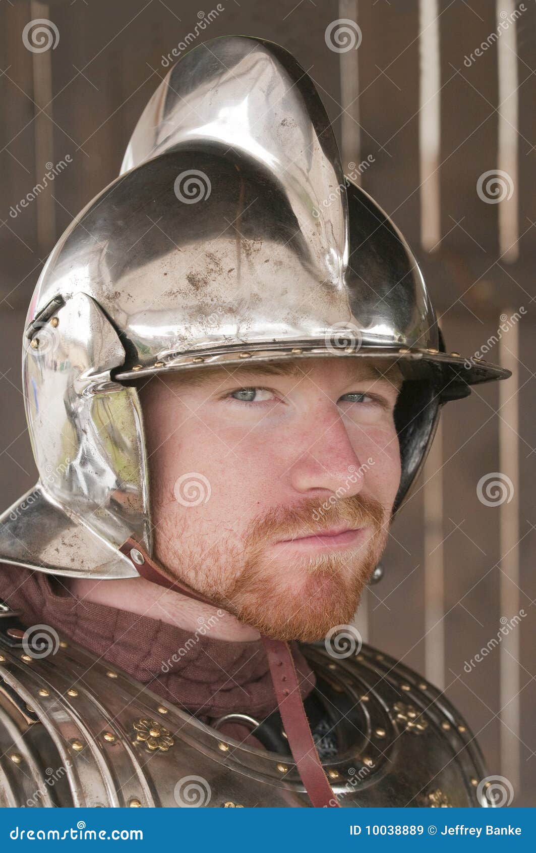 Bearded young Knight stock image. Image of traditional - 10038889