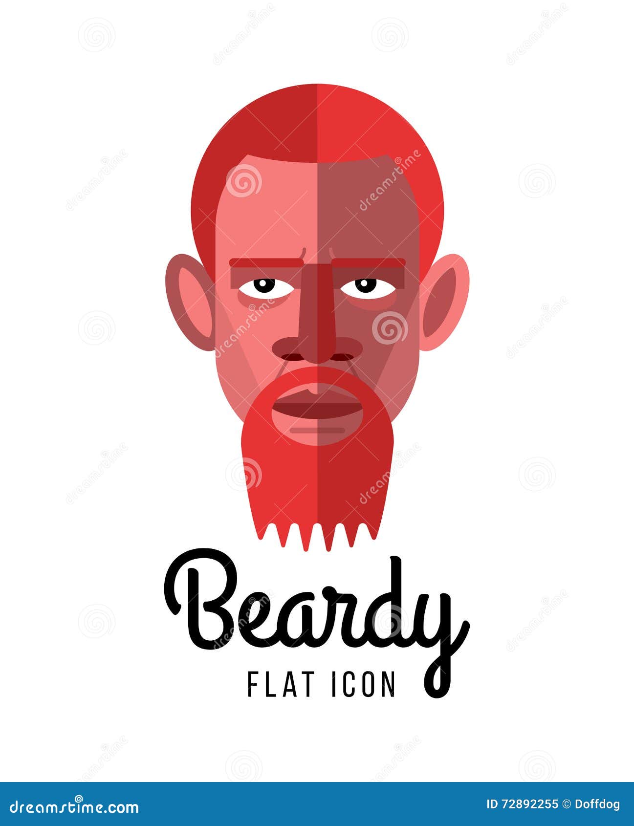 Beardy Icon Vector. Trendy Flat Beardy Icon From Hygiene Collection ...