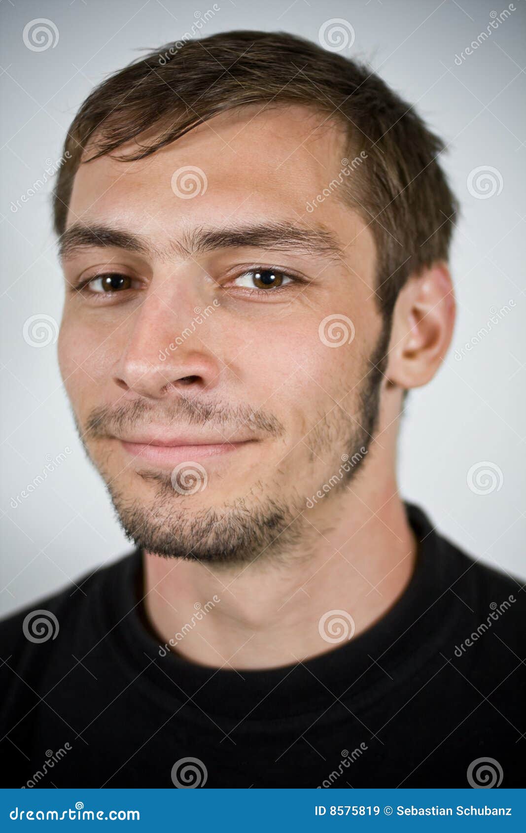 Beardy male smiling stock image. Image of caucasian, posing - 8575819