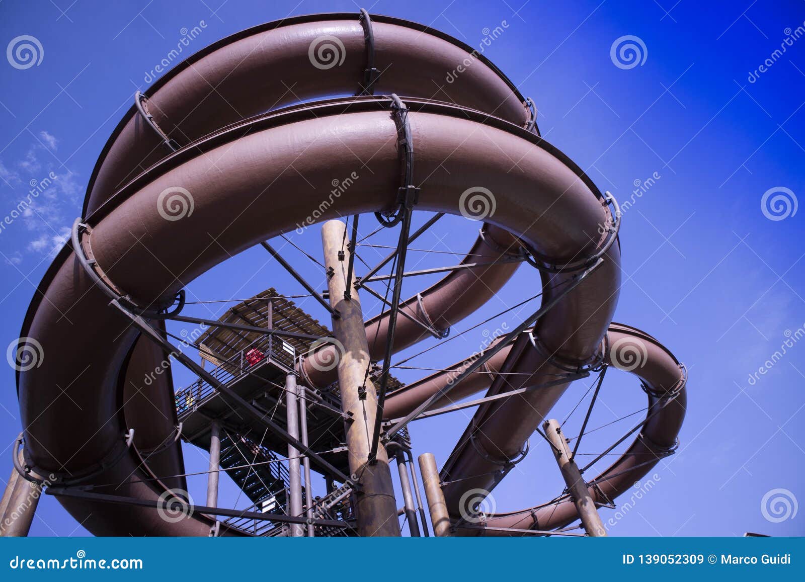Load-bearing Structures of a Park Water Stock Image - Image of long ...