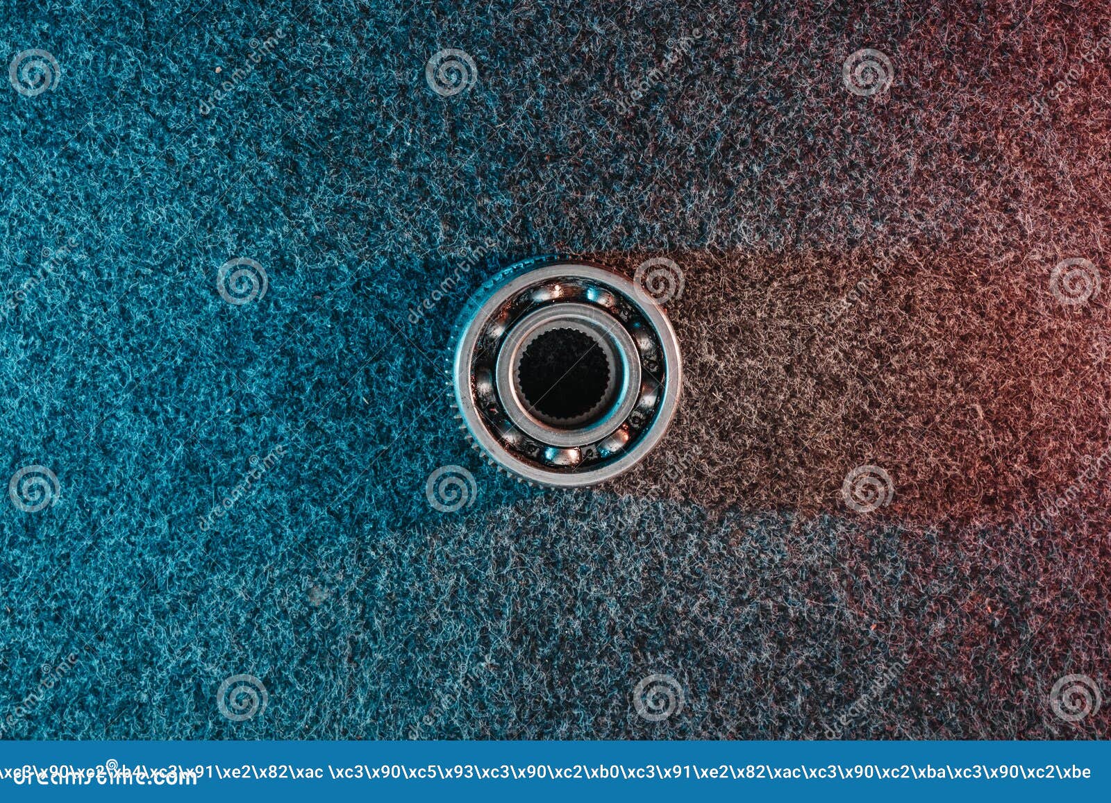 Bearing on a Dark Background Top View, Flat Design Stock Image - Image ...