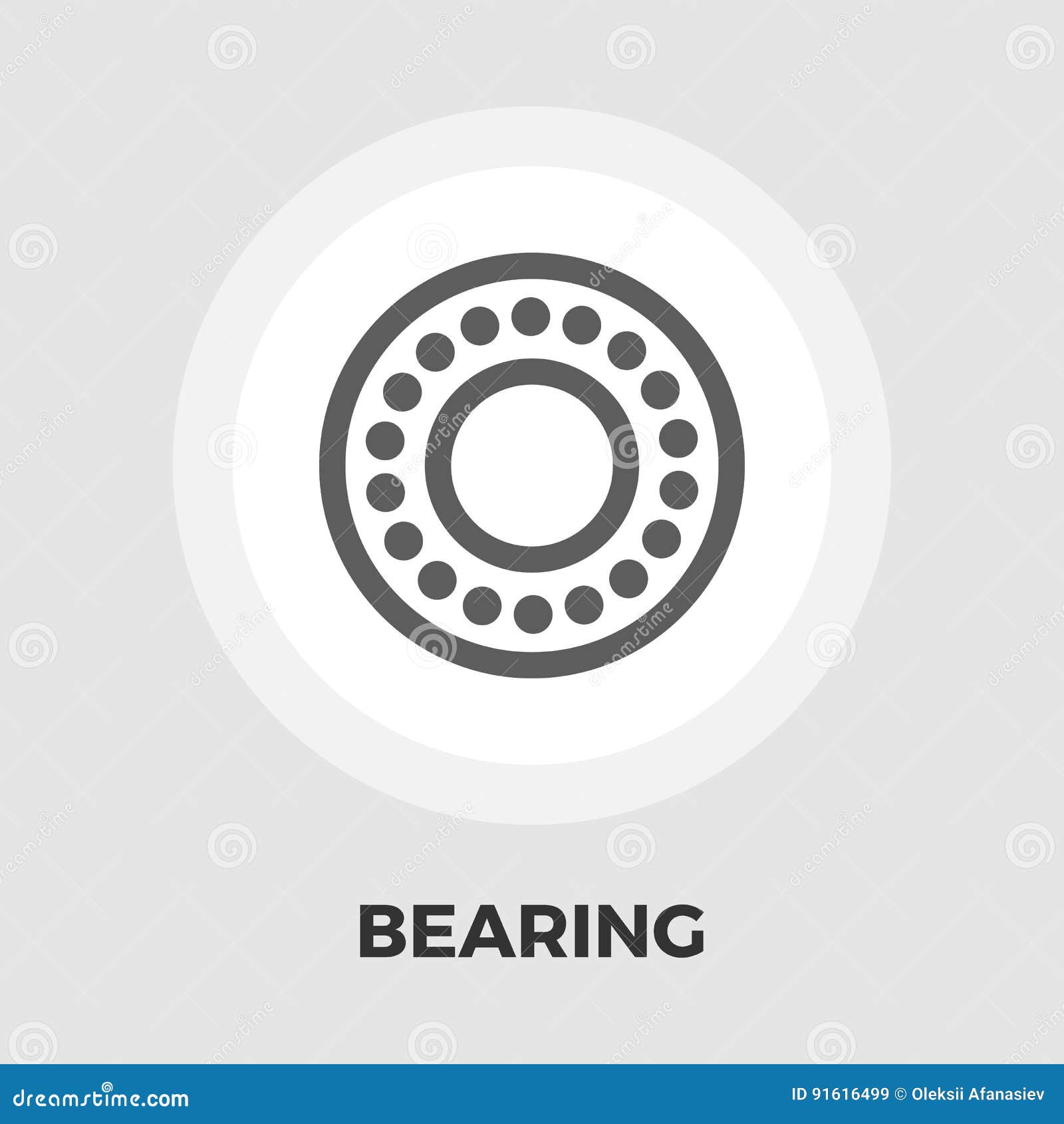 Bearing flat icon stock vector. Illustration of design - 91616499