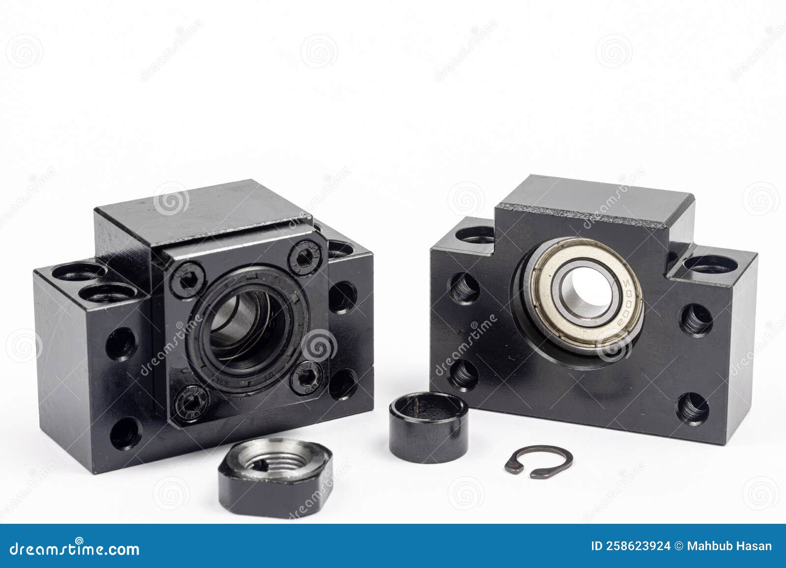 Bearing Housing Units BK and BF Types Stock Photo - Image of mounted ...