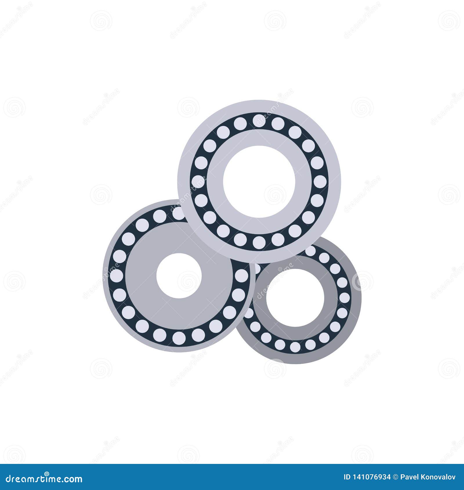 Bearing icon stock vector. Illustration of detail, design - 141076934