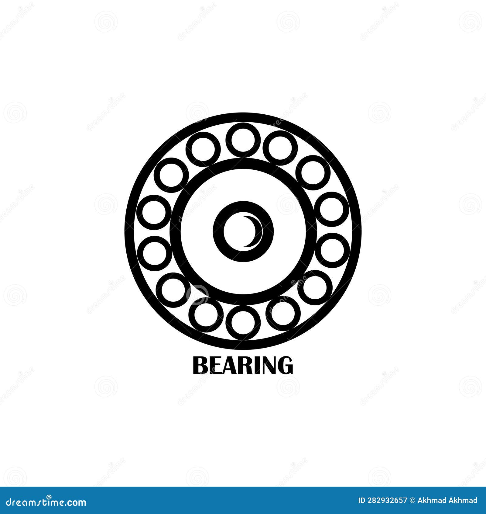 Bearing icon stock vector. Illustration of industrial - 282932657
