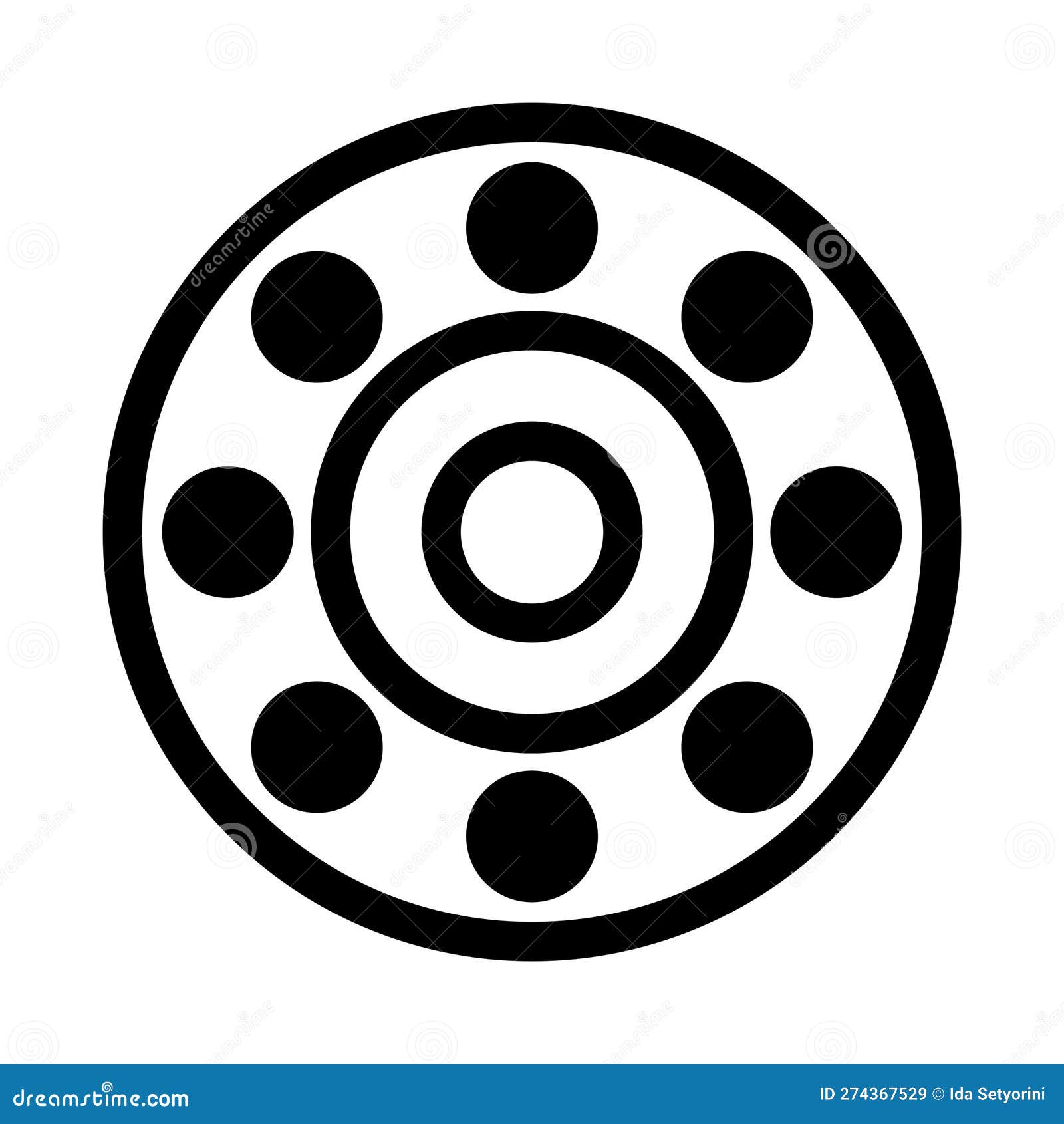 Bearing icon vector stock illustration. Illustration of vehicle - 274367529
