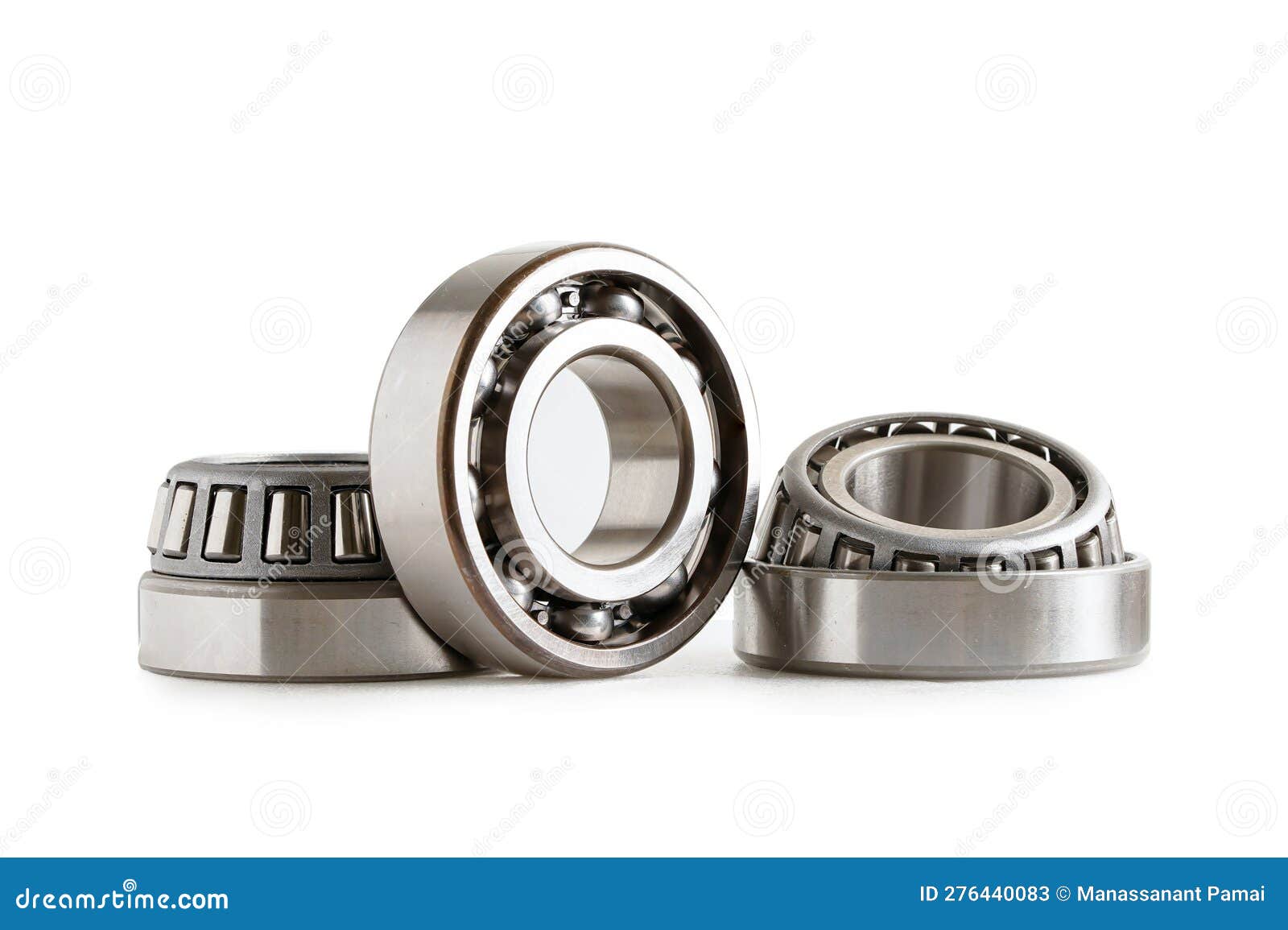 Bearing Isolated on White Background with Clipping Path, Mechanical ...