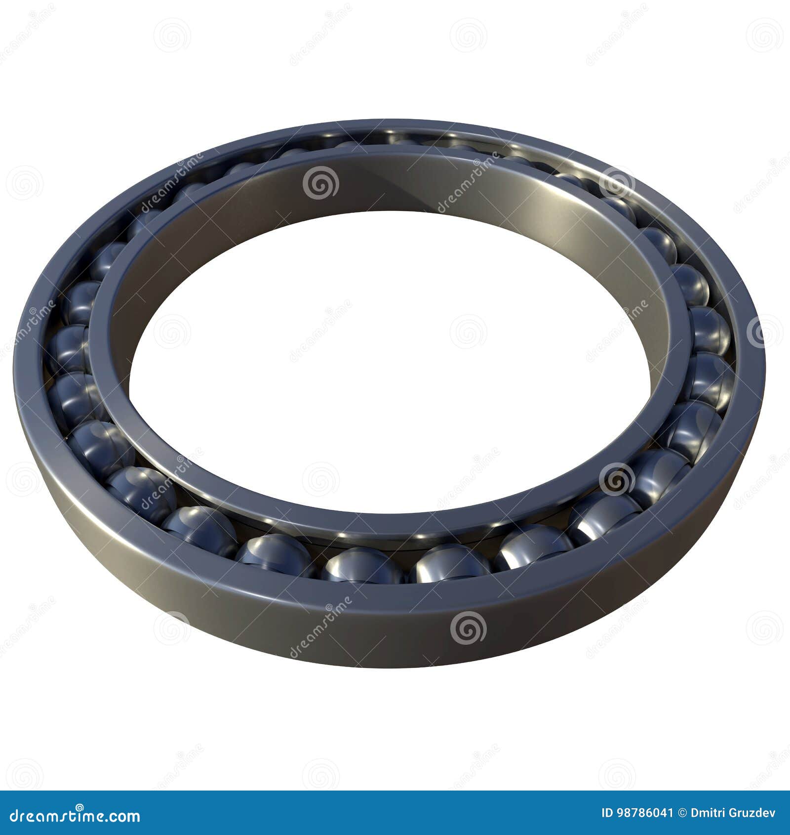 Bearing Isolated on White Background, Closeup Stock Illustration ...