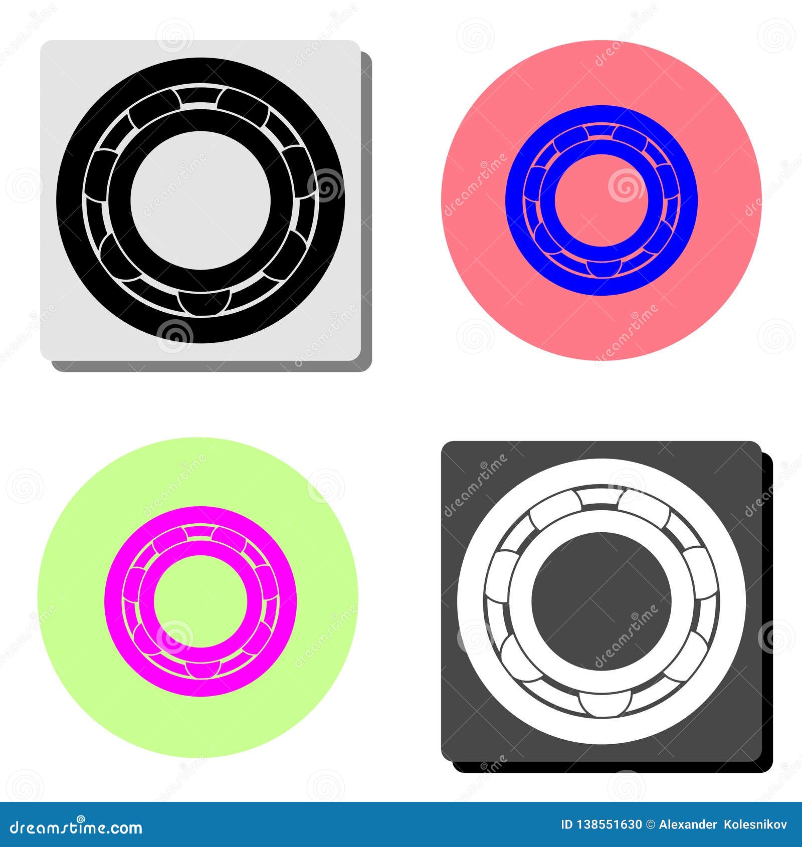 Bearing. flat vector icon stock vector. Illustration of clipart - 138551630