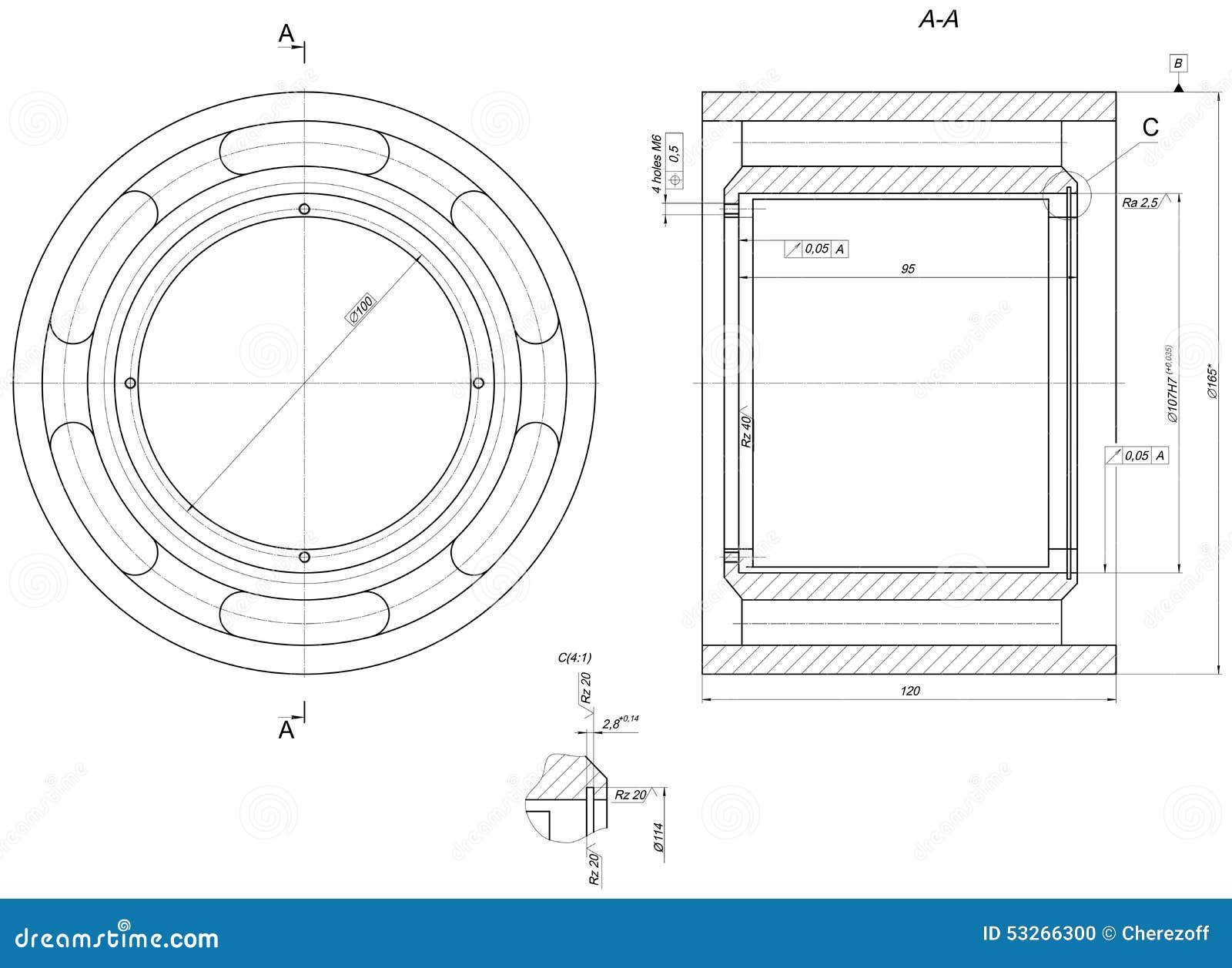Engineering Drawing Sheets, Vector Design Elements. Backgrounds For ...