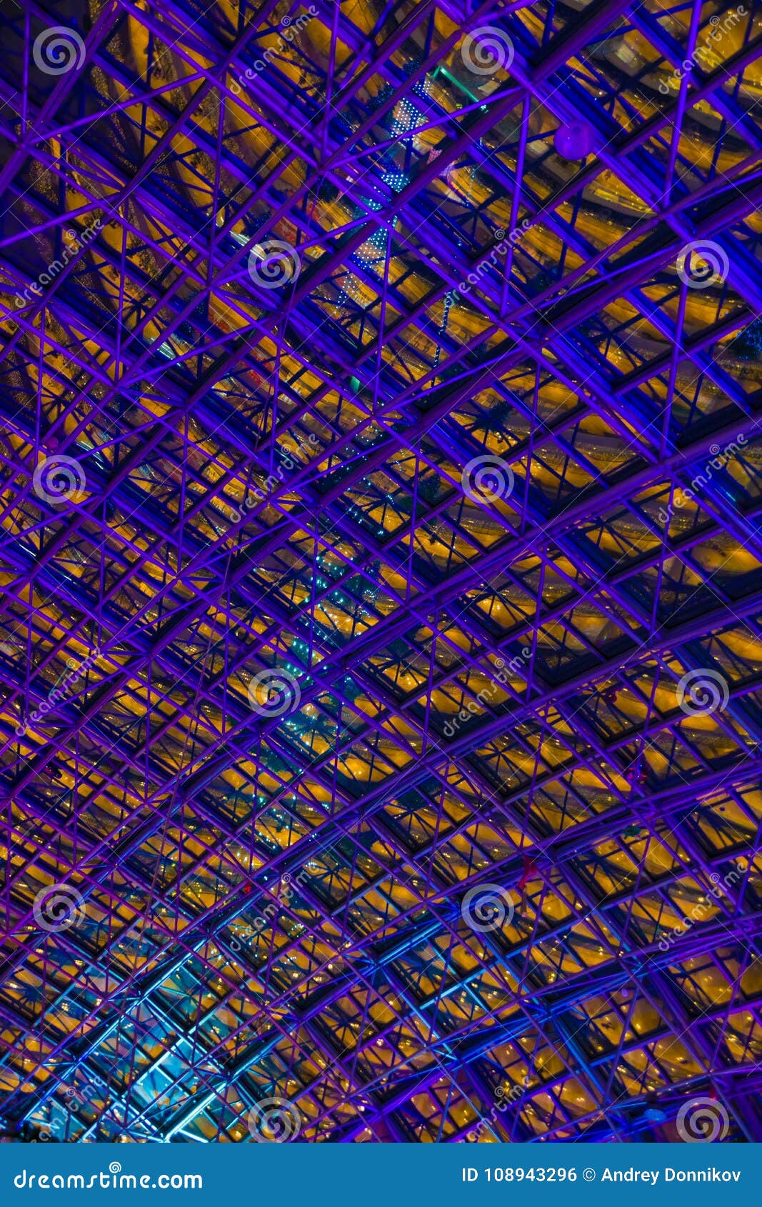 Bearing Steel Skeleton of the Roof Stock Photo - Image of design ...