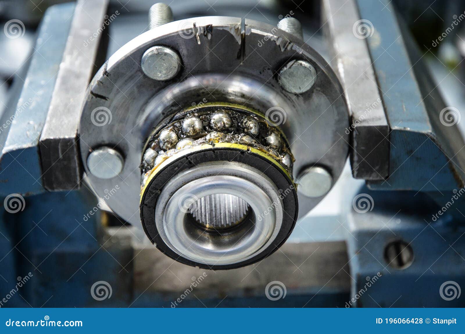 Bearings inside the hub stock photo. Image of bearings - 196066428