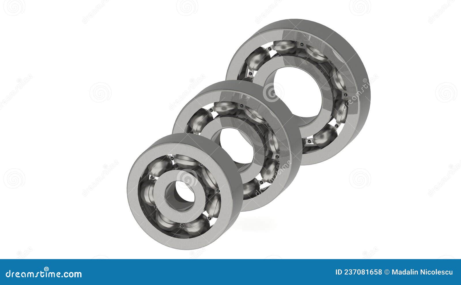 Bearings Isometric View 3D Illustration Stock Illustration ...
