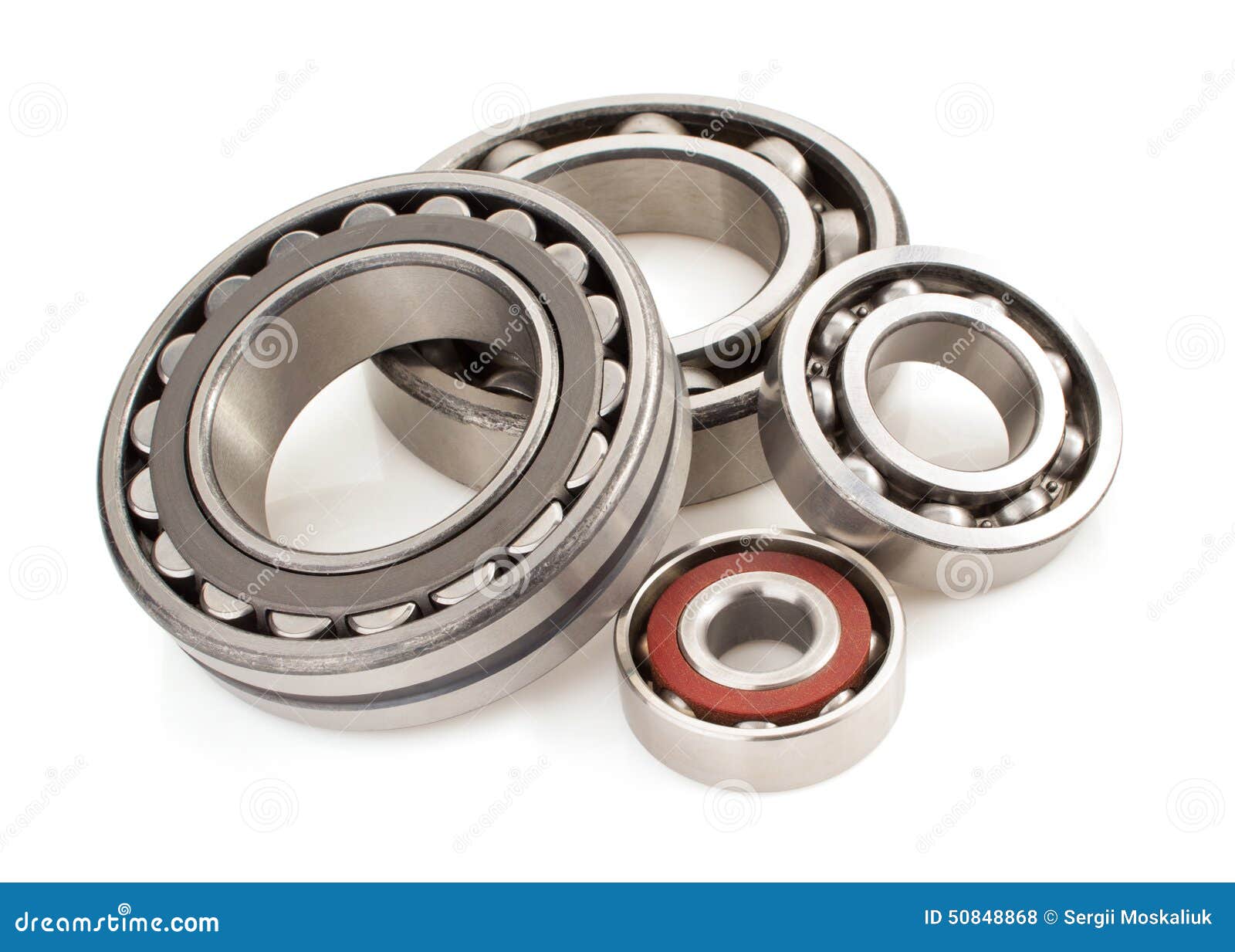 Bearings Tool on White Background Stock Photo - Image of mechanical ...
