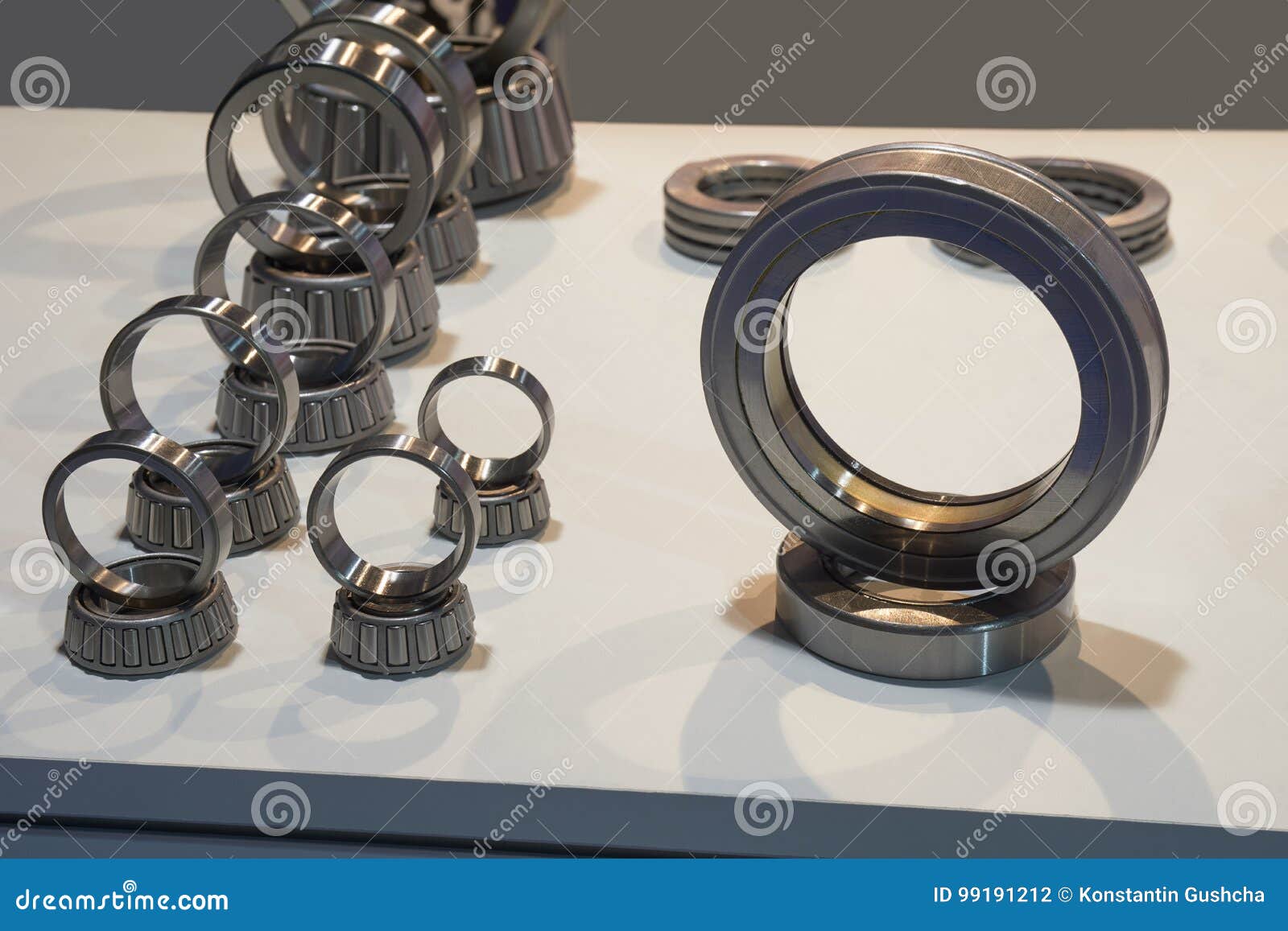 Bearings on the table stock photo. Image of ring, technology - 99191212