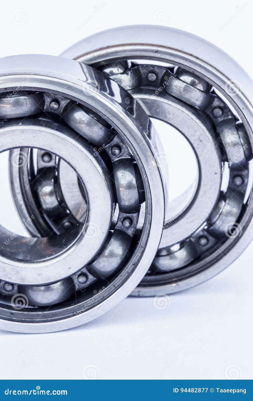 Bearings on White Background Stock Image - Image of parts, equipment ...