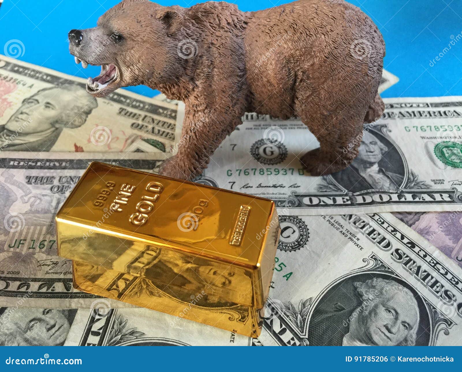 Bearish gold market stock photo. Image of economy, gold - 91785206