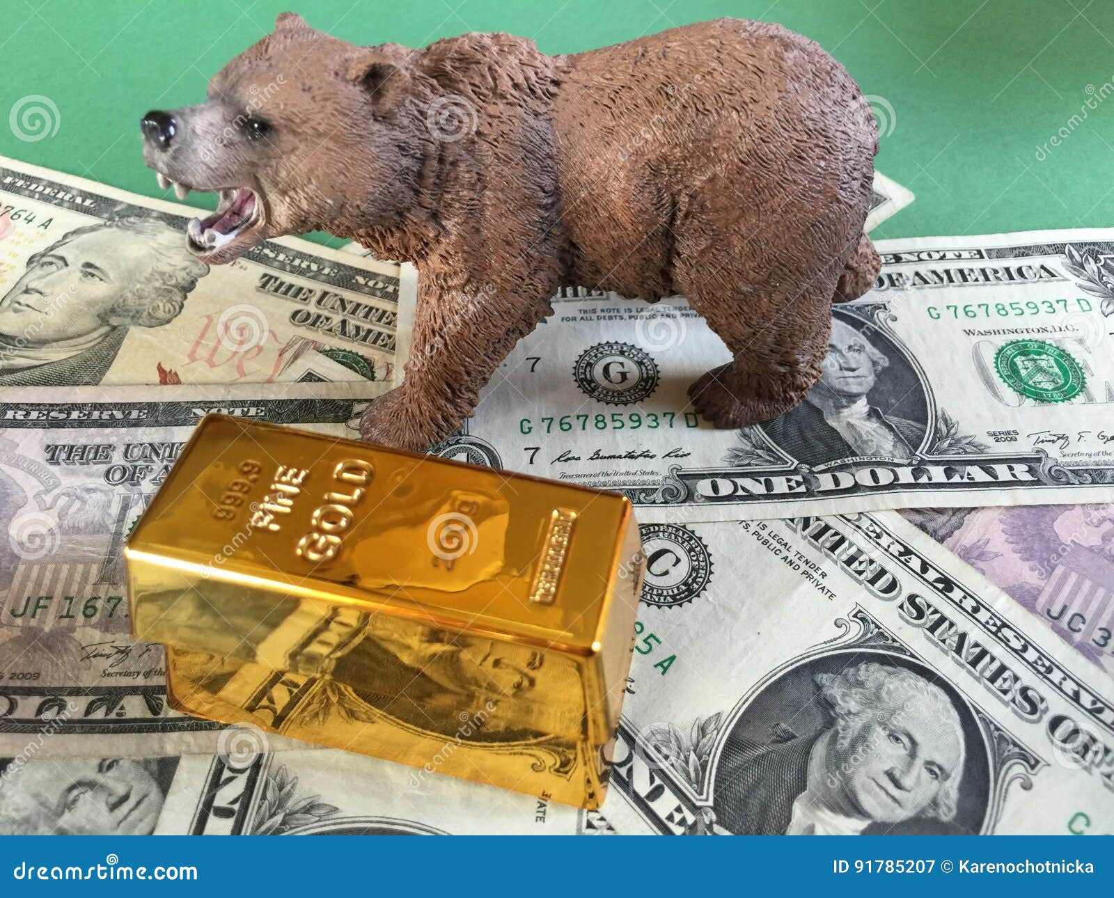 Bearish gold market stock image. Image of future, business - 91785207