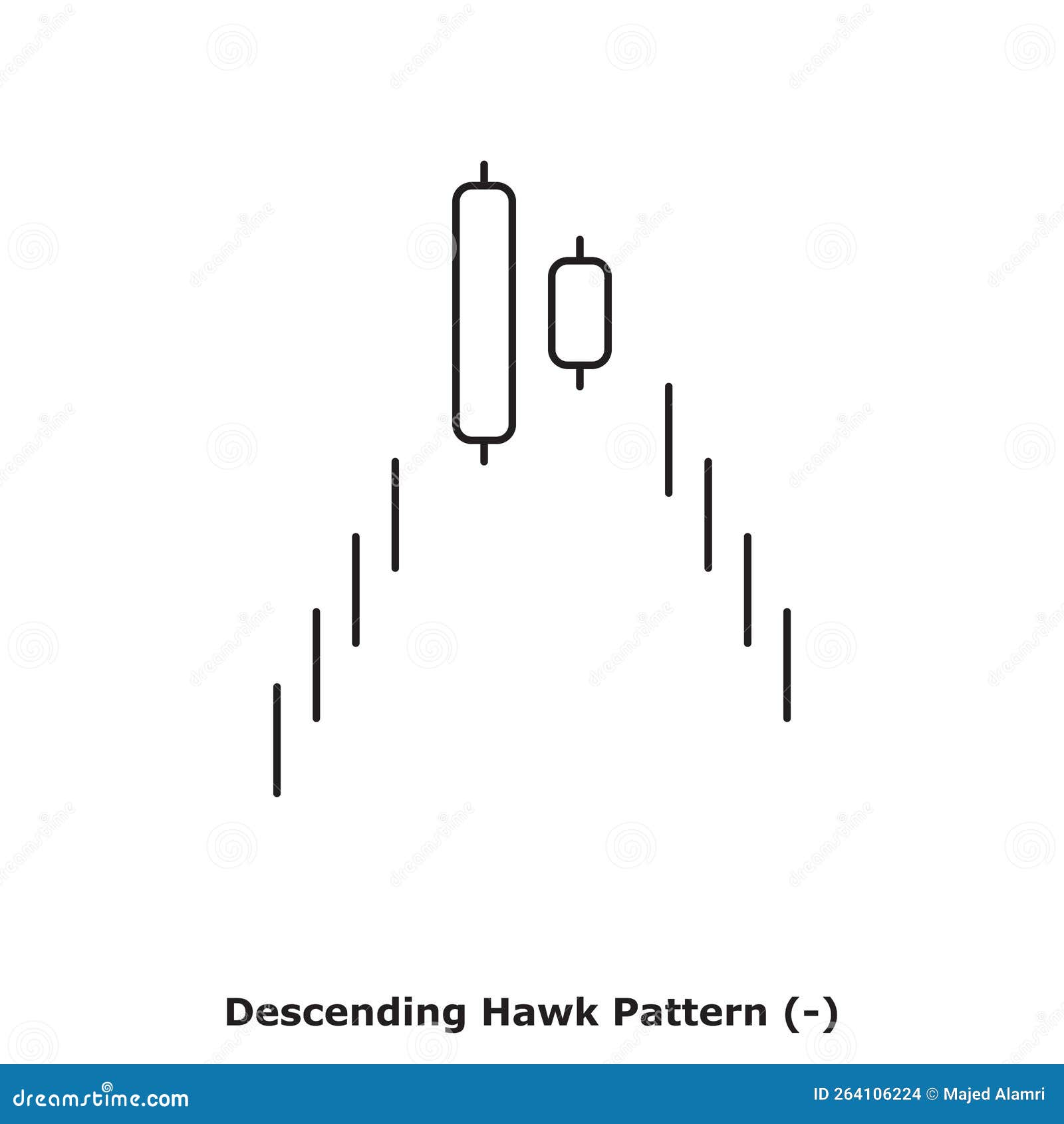 Descending Hawk Pattern (-) White & Black - Round Stock Vector ...