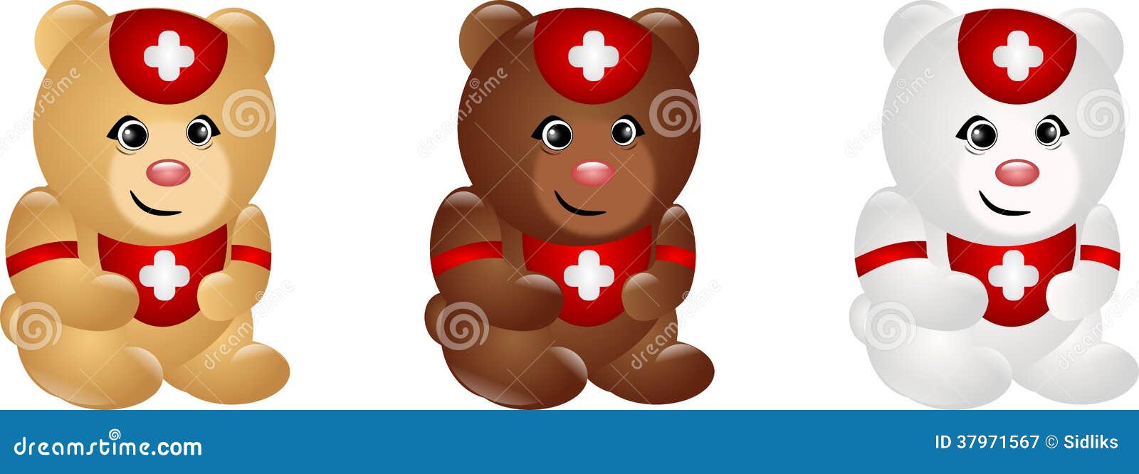 Bears as paramedics stock illustration. Illustration of lovely - 37971567