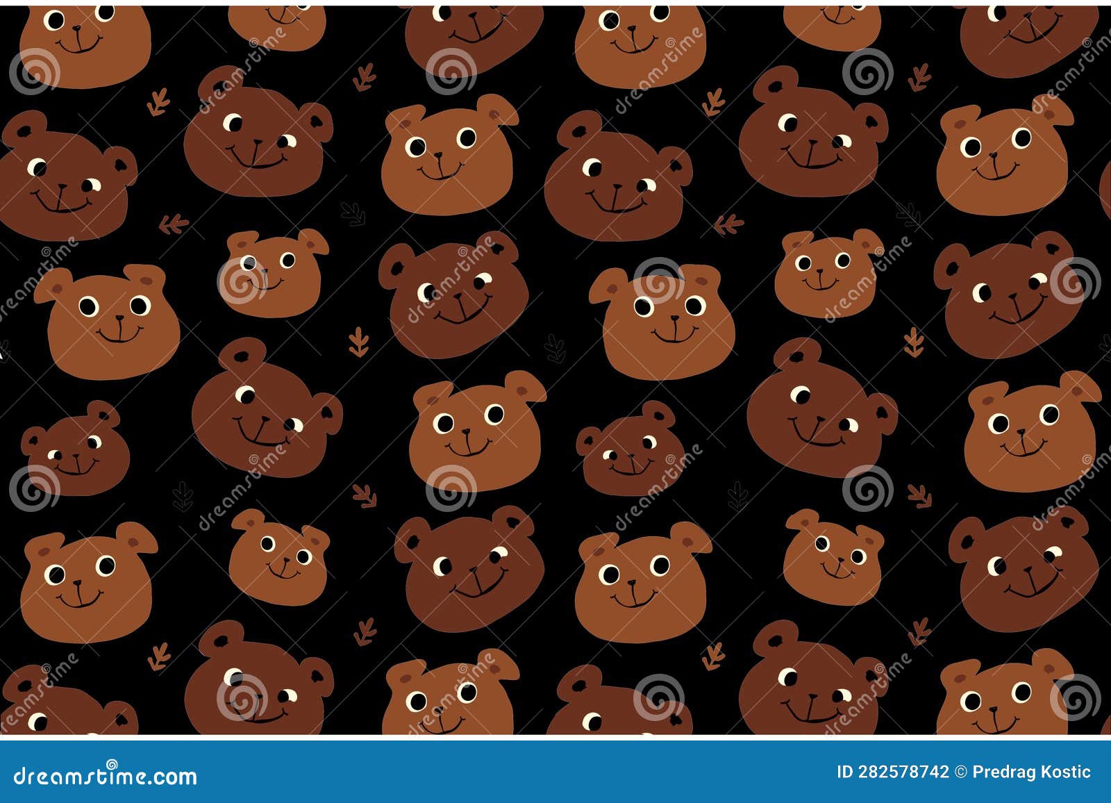 Bears background stock illustration. Illustration of sketch - 282578742