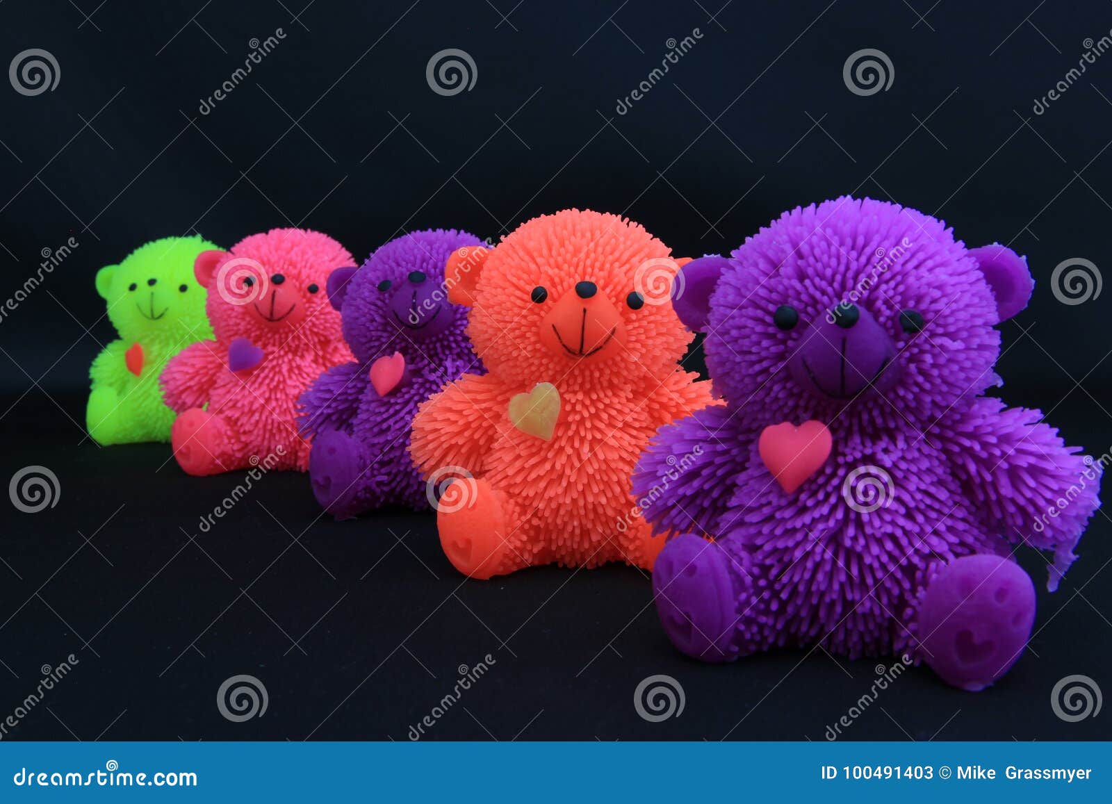 Bears of Colour stock image. Image of cuddly, purple - 100491403