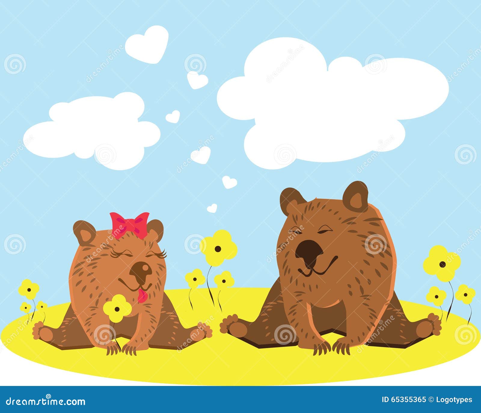 Bears in Love Marry Me Illustration Wedding Stock Illustration ...