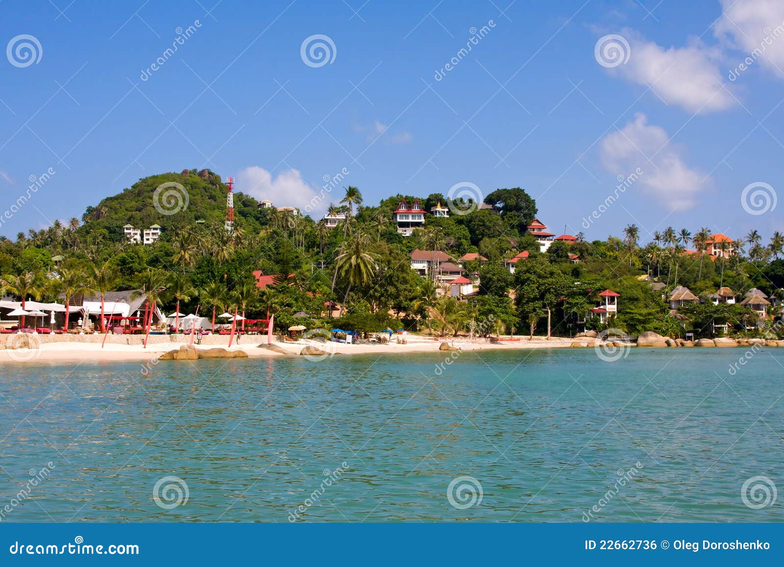 Beash im Insel KOH Samui stockfoto. Bild von meer, feiertag - 22662736