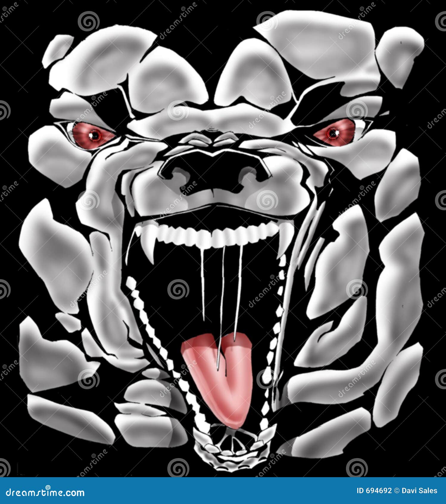Beast stock illustration. Illustration of carnivore, animal - 694692