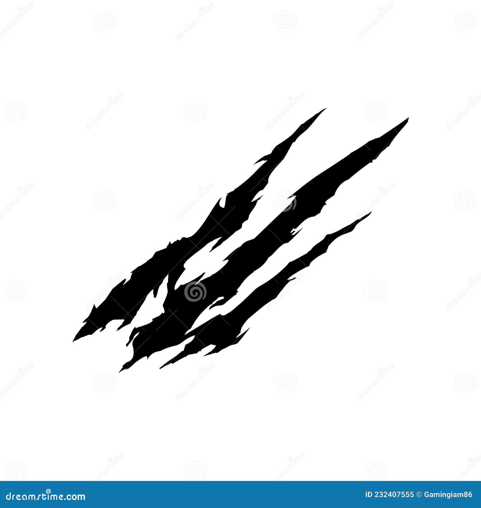 Beast Attack Claw Scratch Icon Stock Vector - Illustration of beast ...