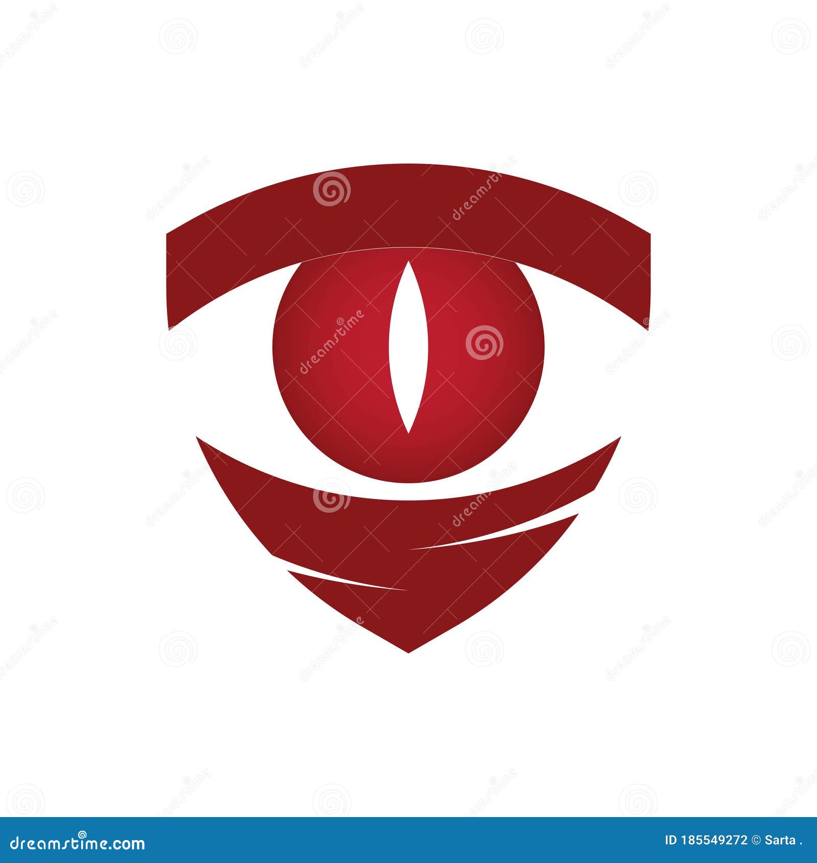 Beast Eye Shield Logo Vector Template Stock Vector - Illustration of ...