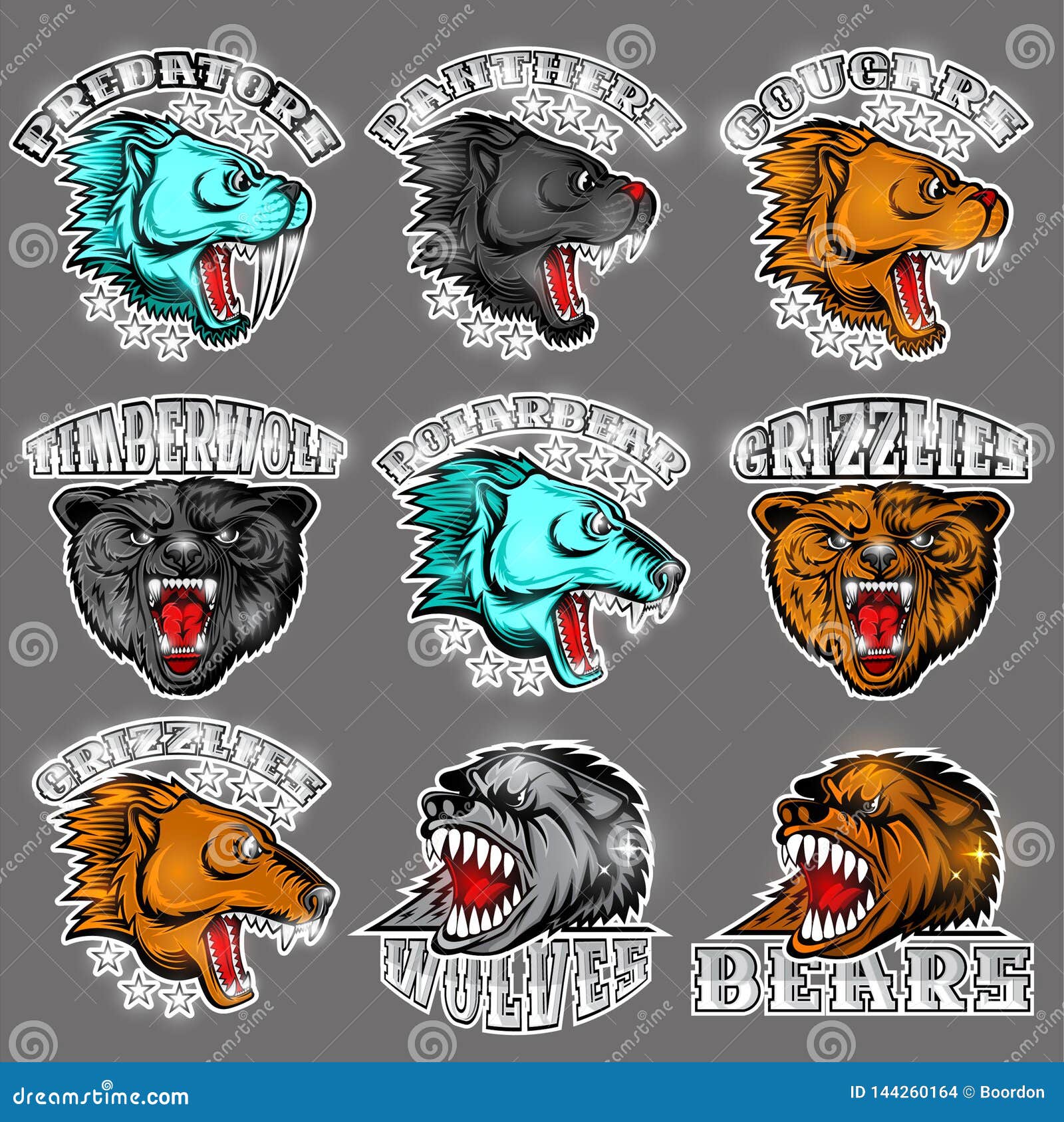 Panther Teeth Vector