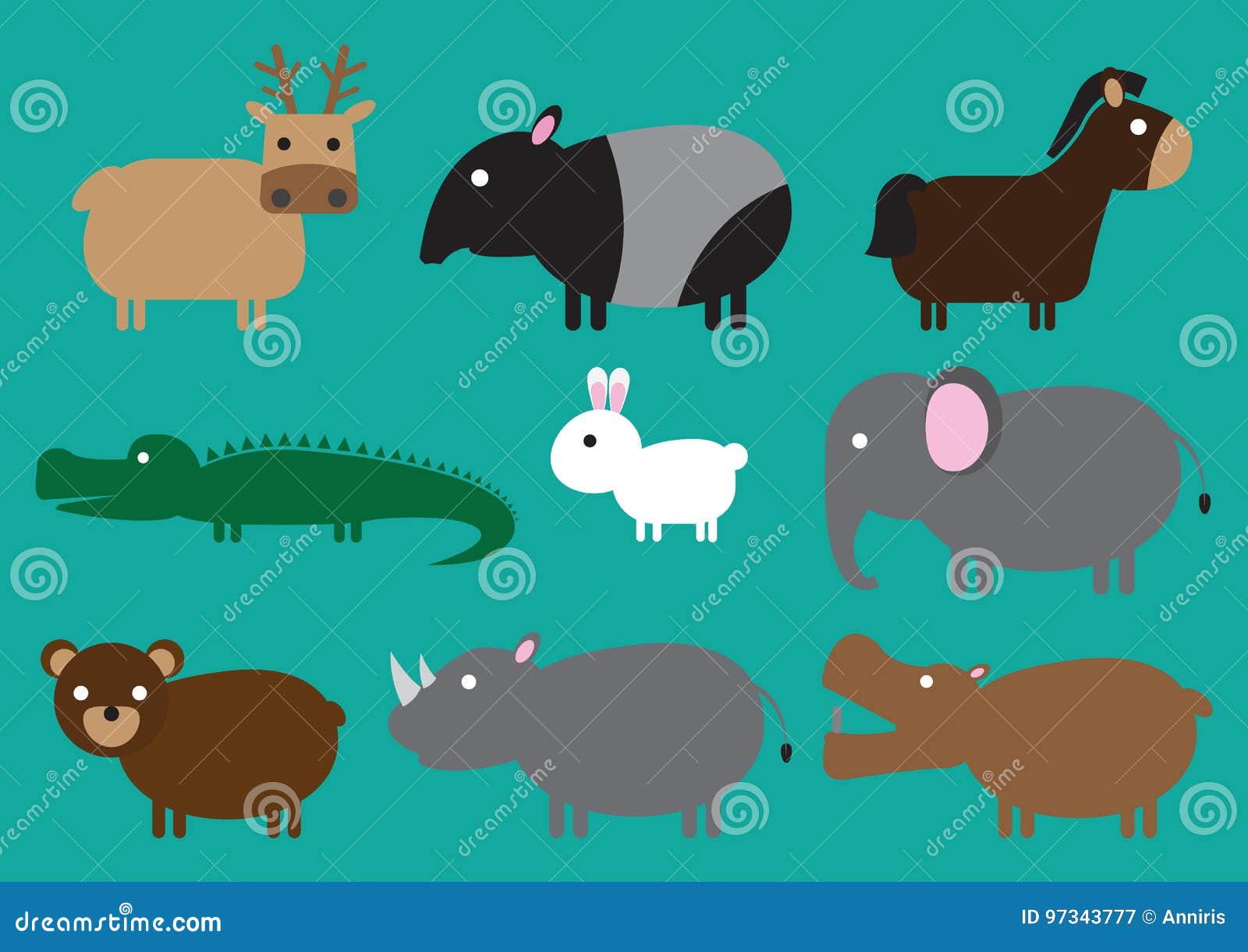 Beast stock vector. Illustration of isolated, animal - 97343777