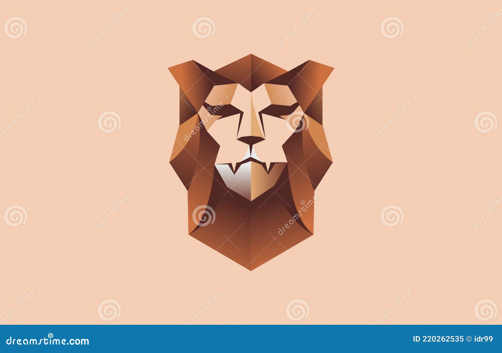 Beast Lion Head Logo stock illustration. Illustration of cartoon ...