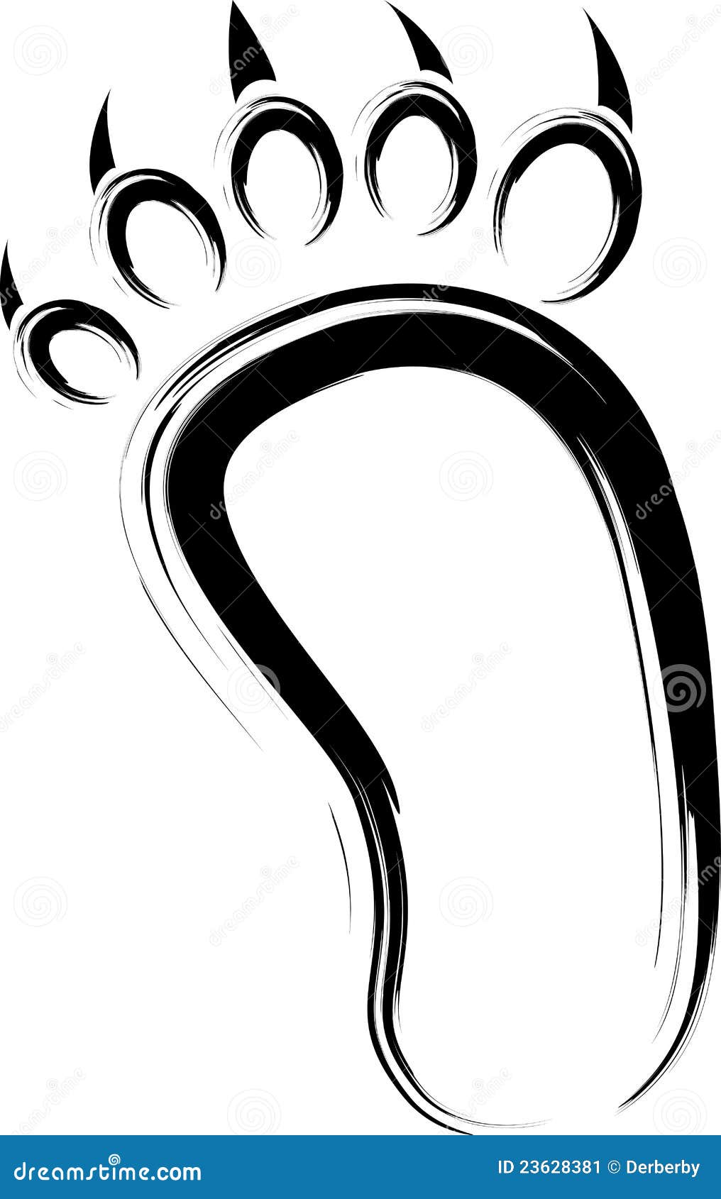 Beast paw stock vector. Illustration of graphic, icon - 23628381