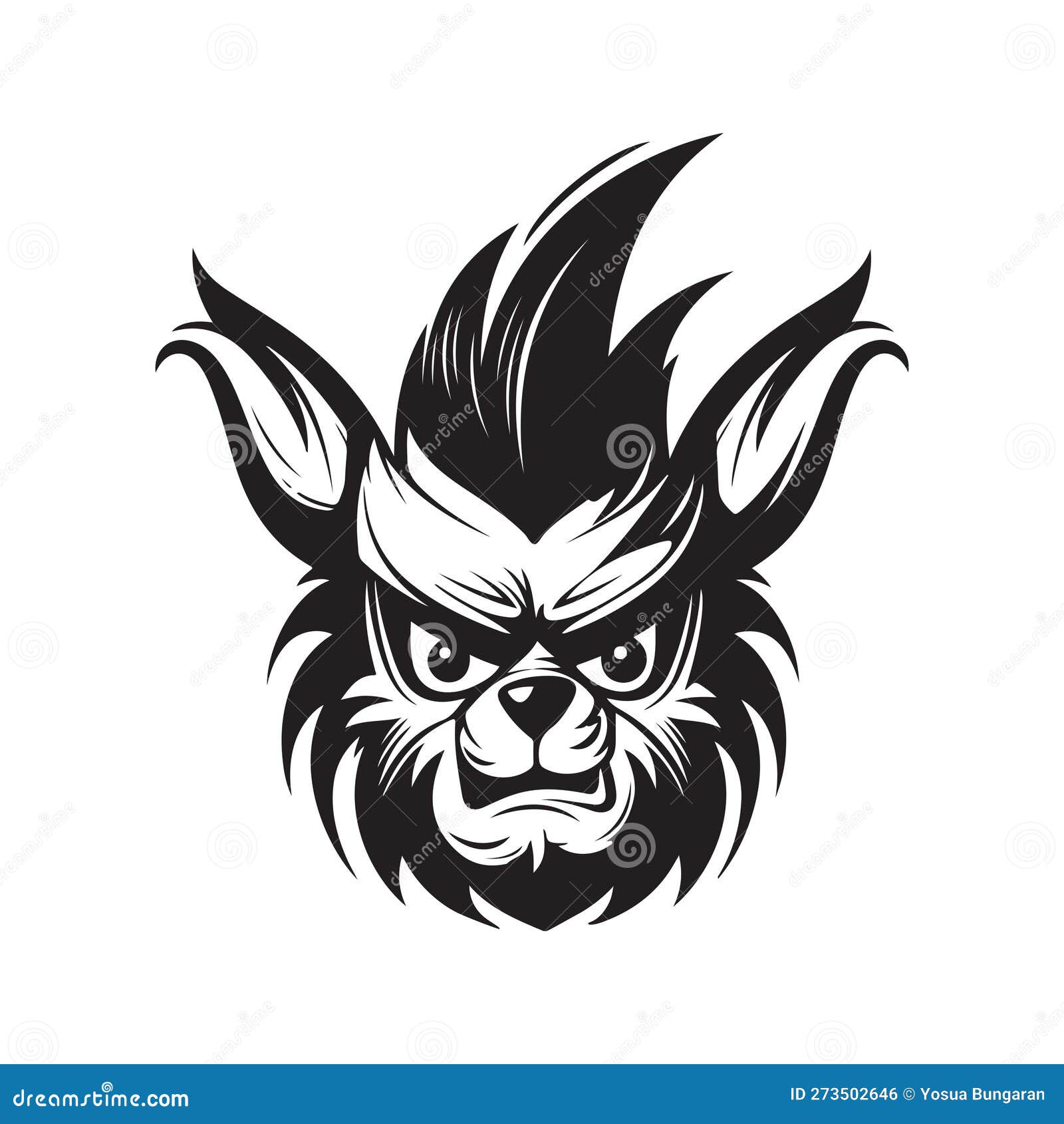 Beast, Vector Concept Digital Art, Hand Drawn Illustration Stock ...