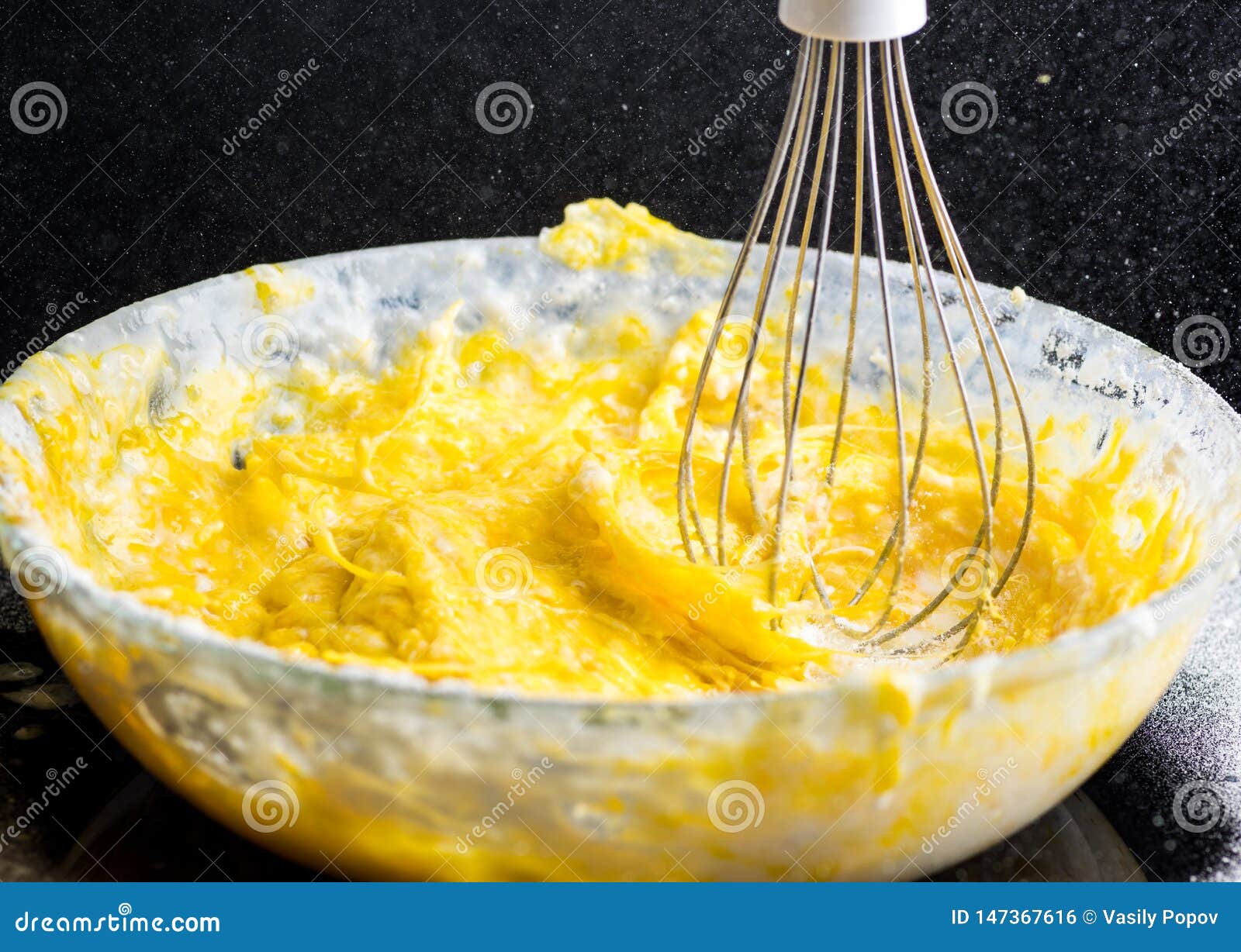 Beat the Batter with a Mixer, Spray and Flour Fly Stock Photo - Image ...