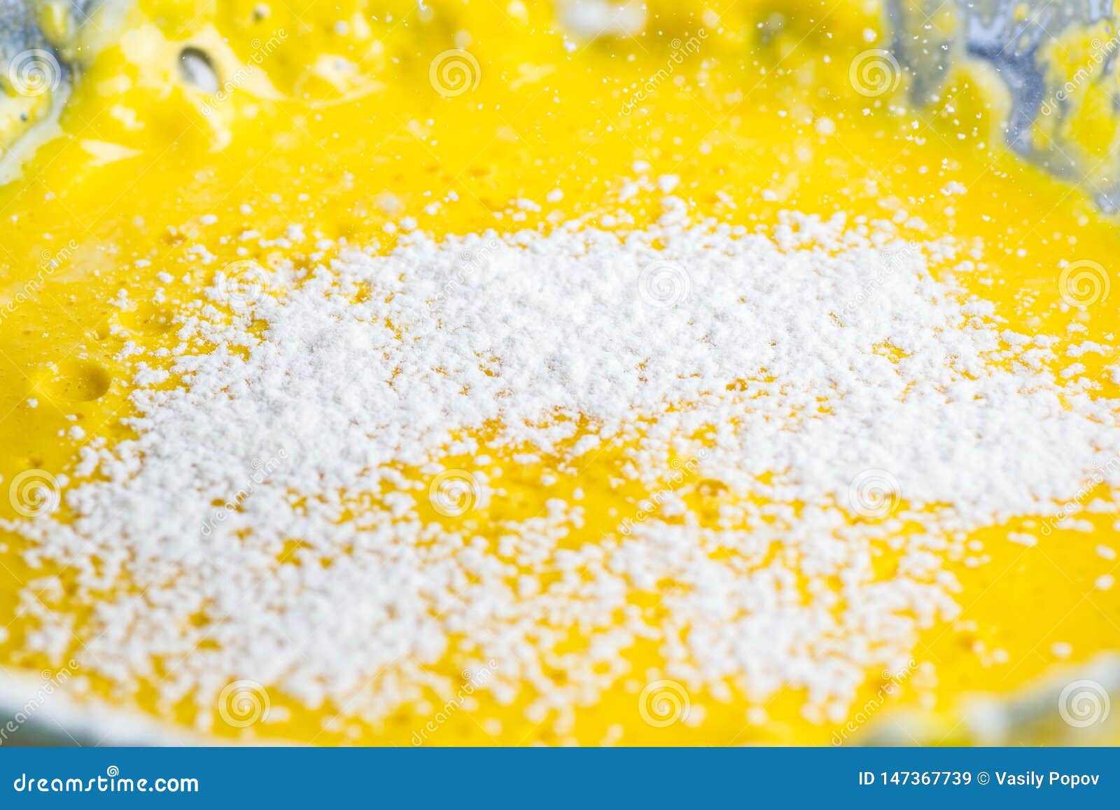 Beat the Batter with a Mixer, Spray and Flour Fly Stock Image - Image ...