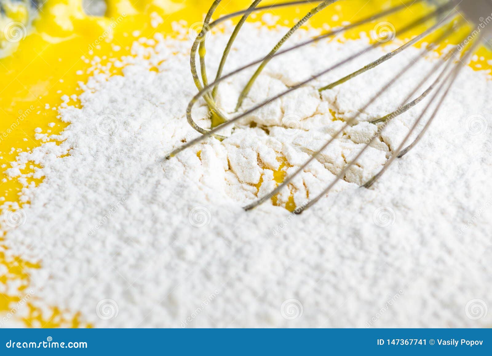 Beat the Batter with a Mixer, Spray and Flour Fly Stock Image - Image ...